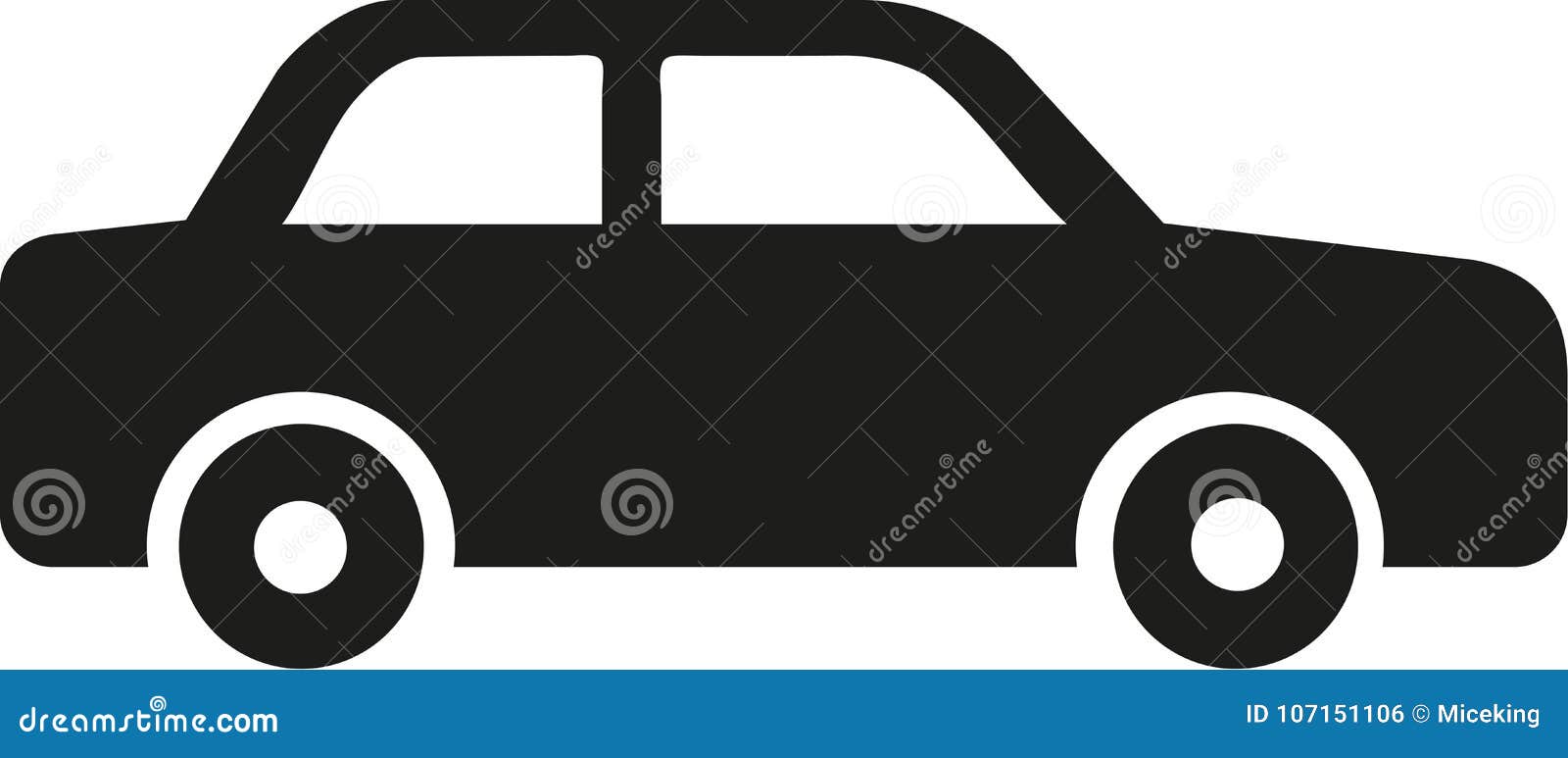 Car icon side view stock illustration. Illustration of silhouette ...