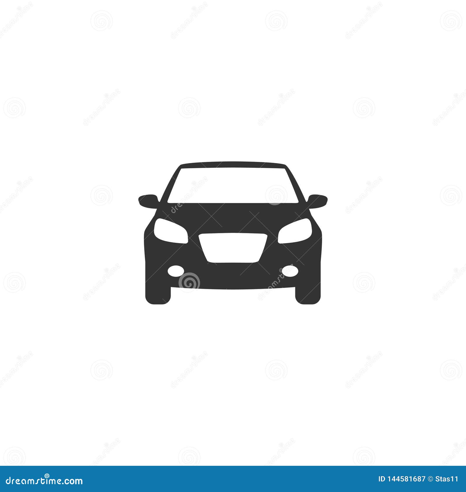 Car Icon in Simple Design. Vector Illustration Stock Vector ...