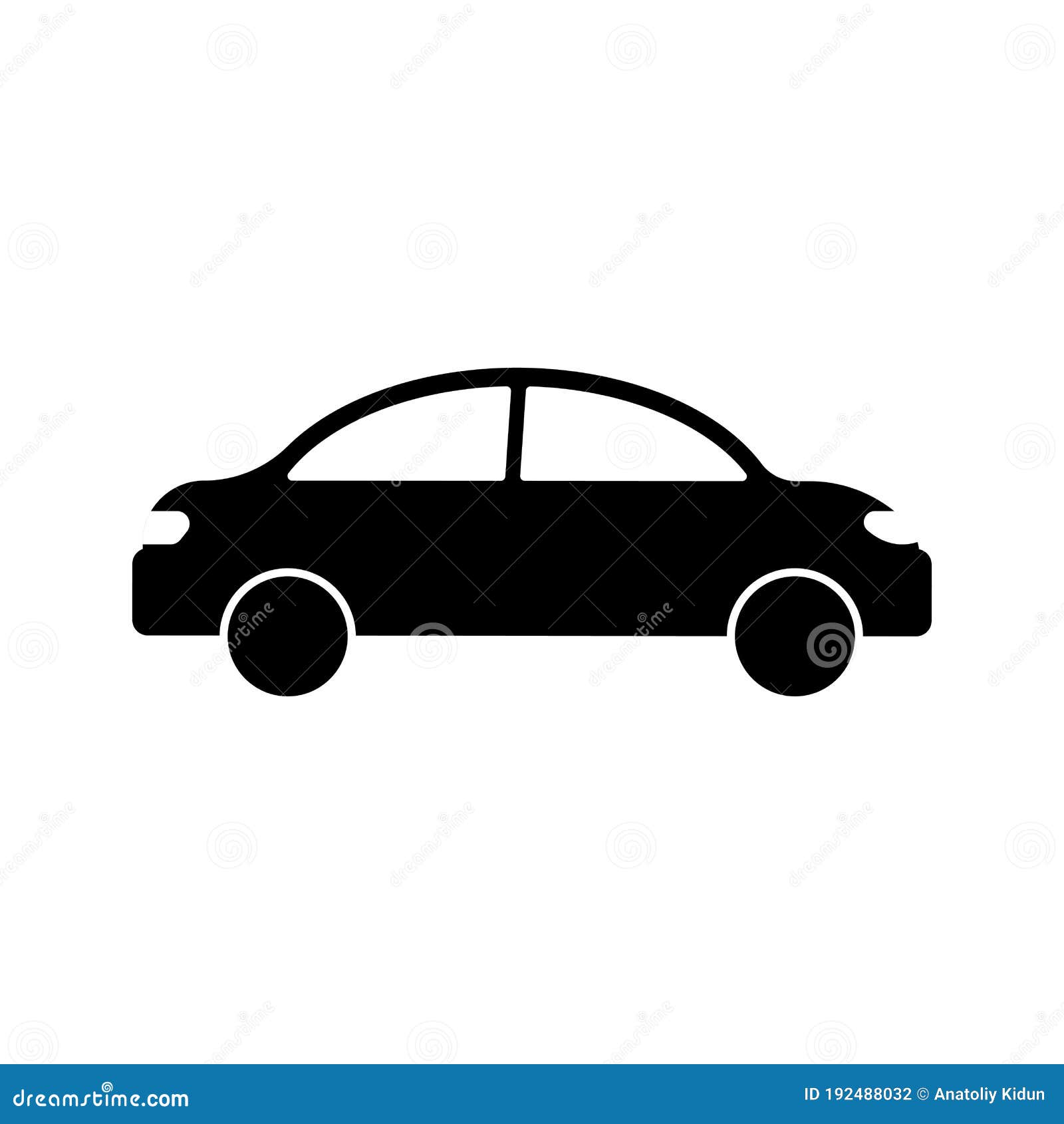 Car Icon in Simple Style. Vector Illustration EPS 10 Stock Vector ...