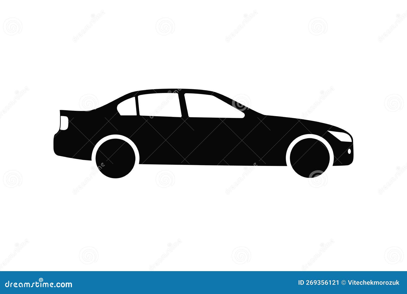 Car Icon in Simple Style. Vector Illustration EPS 10 Stock Vector ...