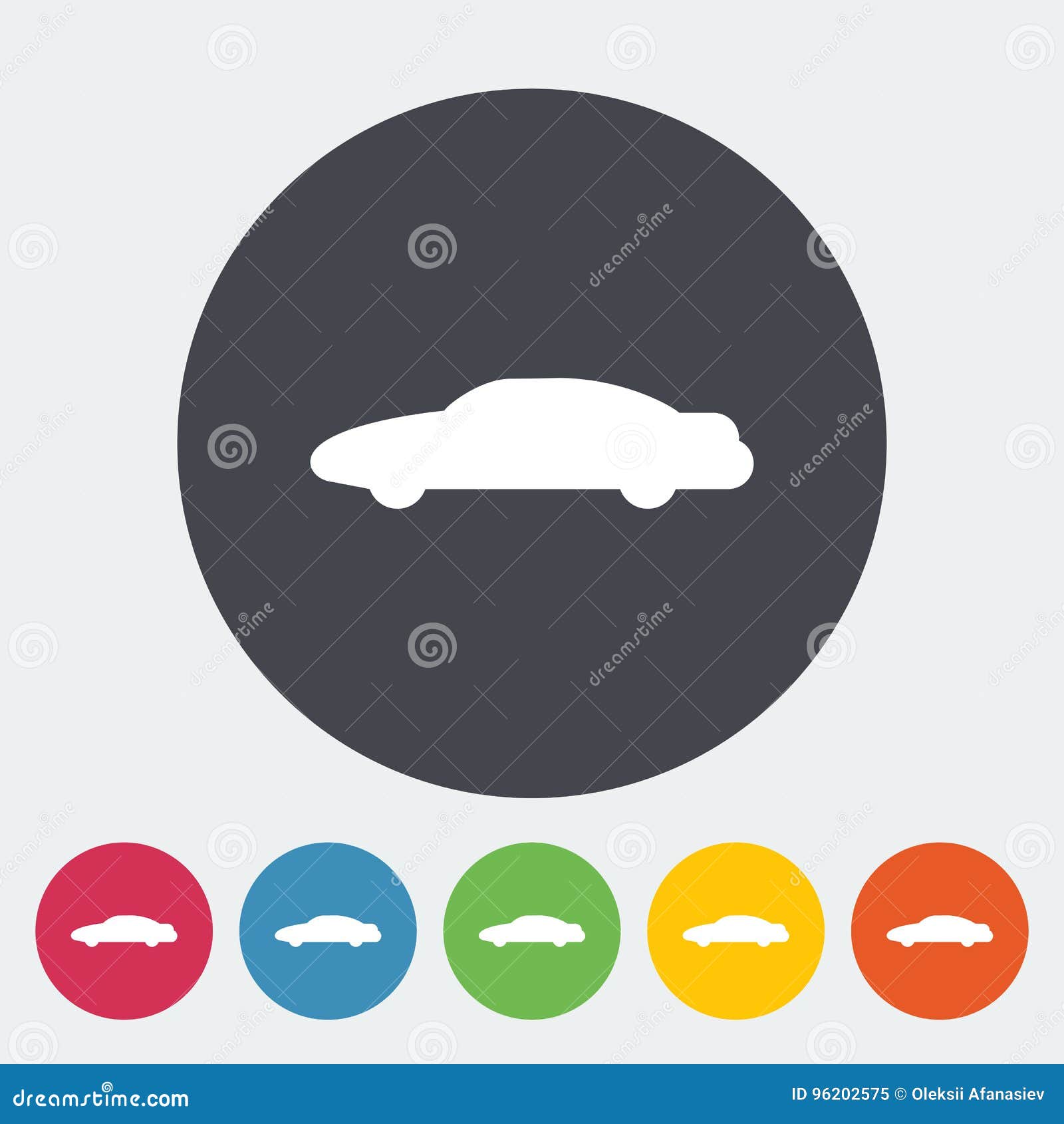 Car icon. stock vector. Illustration of auto, symbol - 96202575