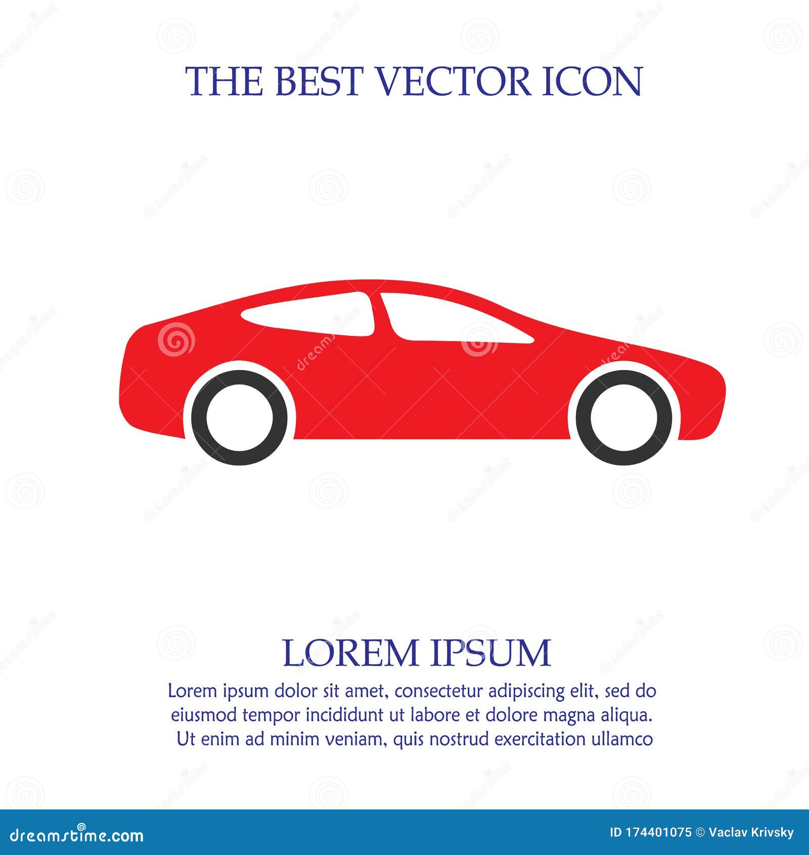 Car icon. Speed symbol stock vector. Illustration of cars - 174401075