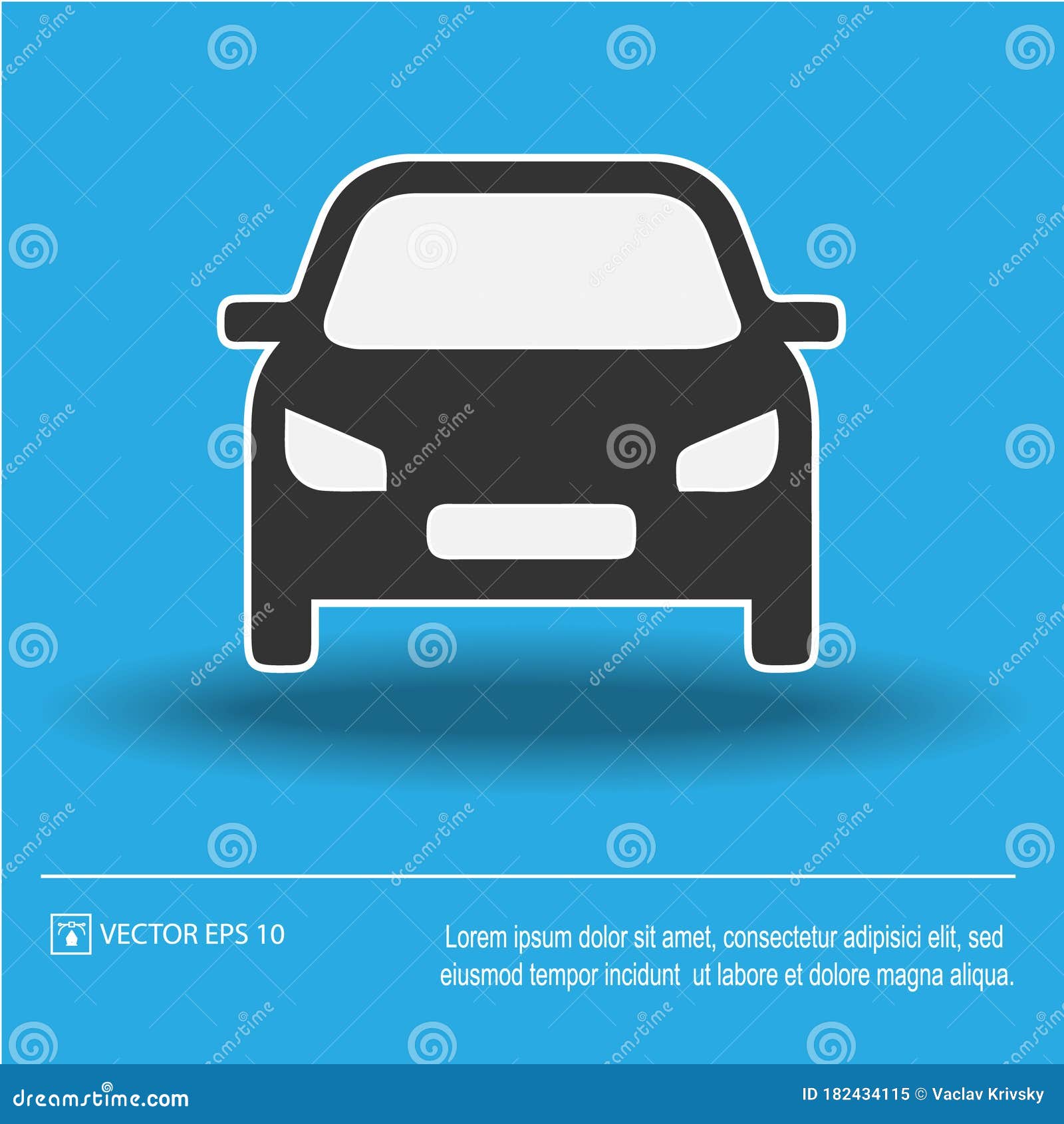Car icon. Speed symbol stock vector. Illustration of symbol - 182434115