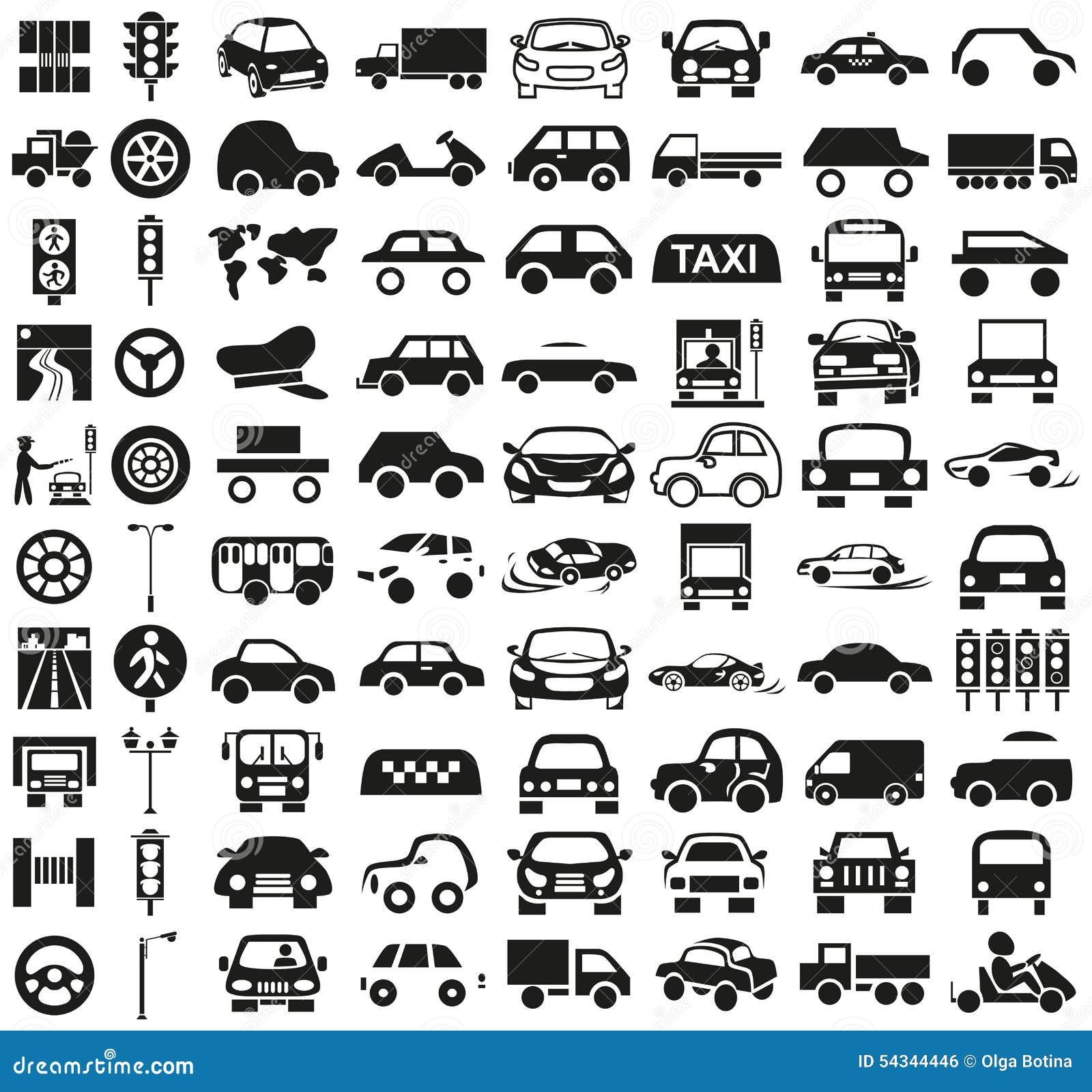 Car icon on white stock vector. Illustration of regulations - 54344446
