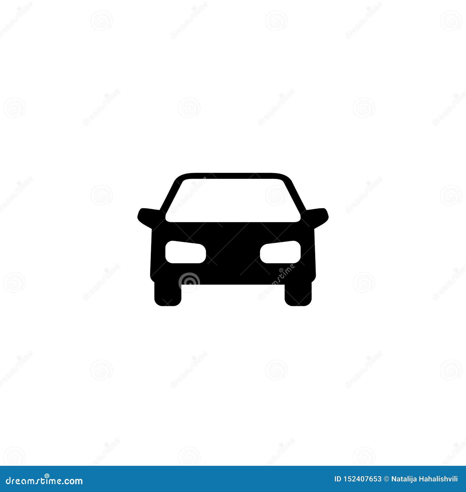 Car icon on white stock vector. Illustration of fast - 152407653