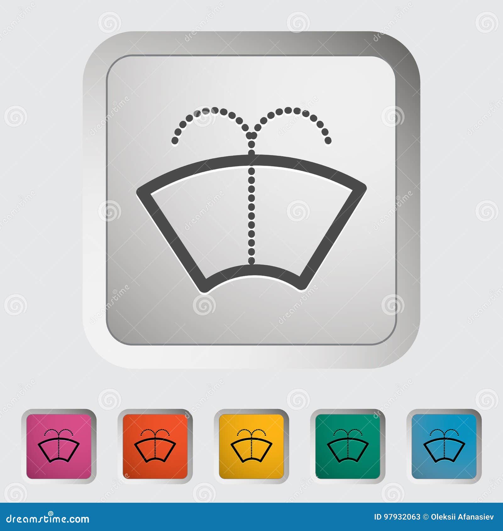 Car icon wiper. stock vector. Illustration of symbol - 97932063