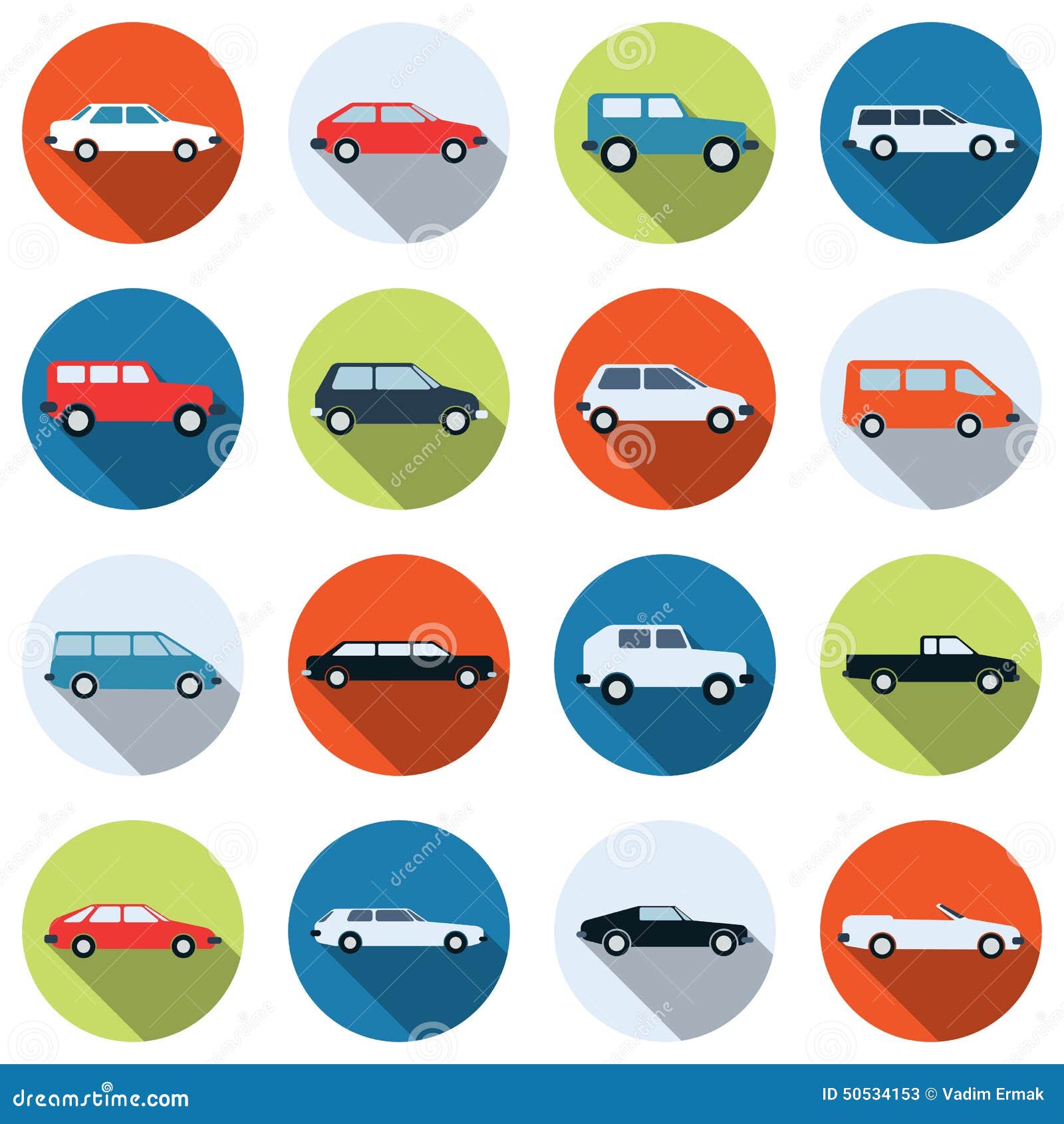 Car icons collection stock vector. Illustration of speed - 50534153