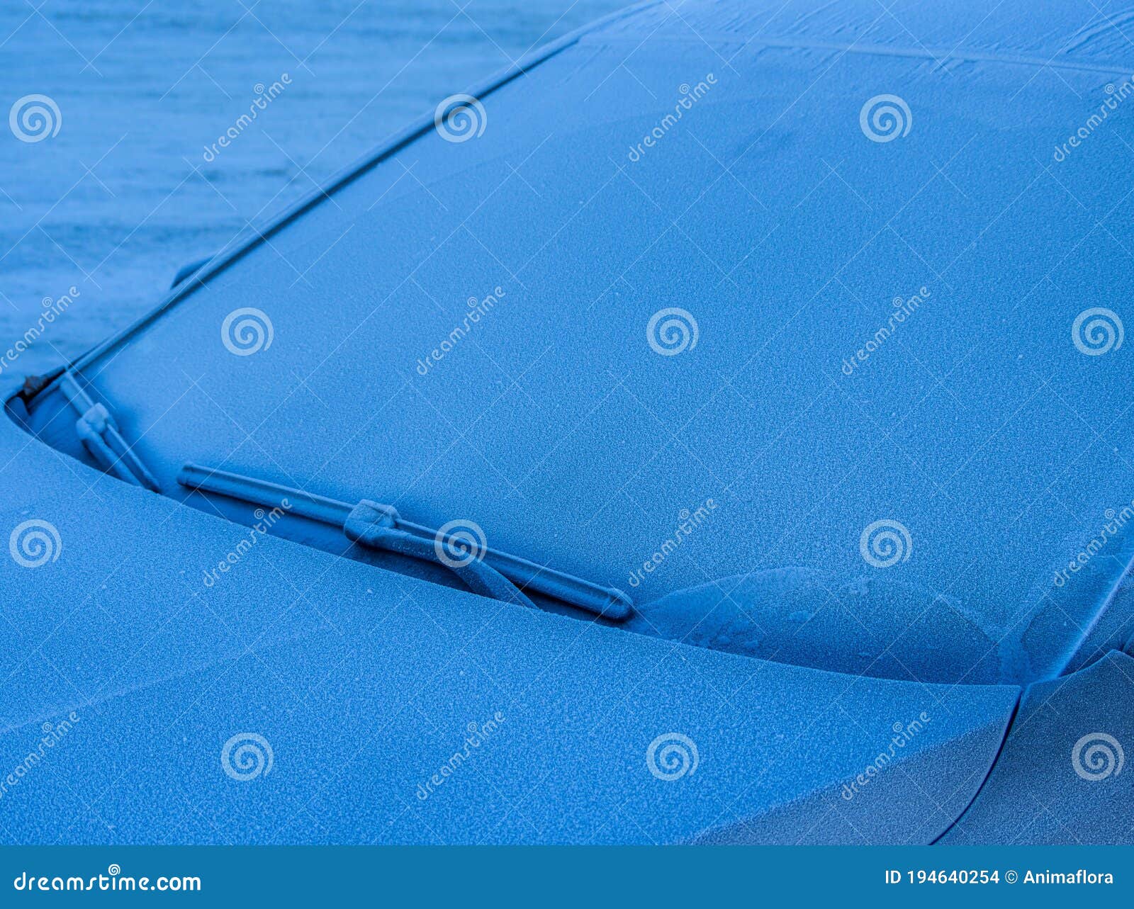 Car with Icy Windscreen in Winter Stock Photo - Image of drive, window ...