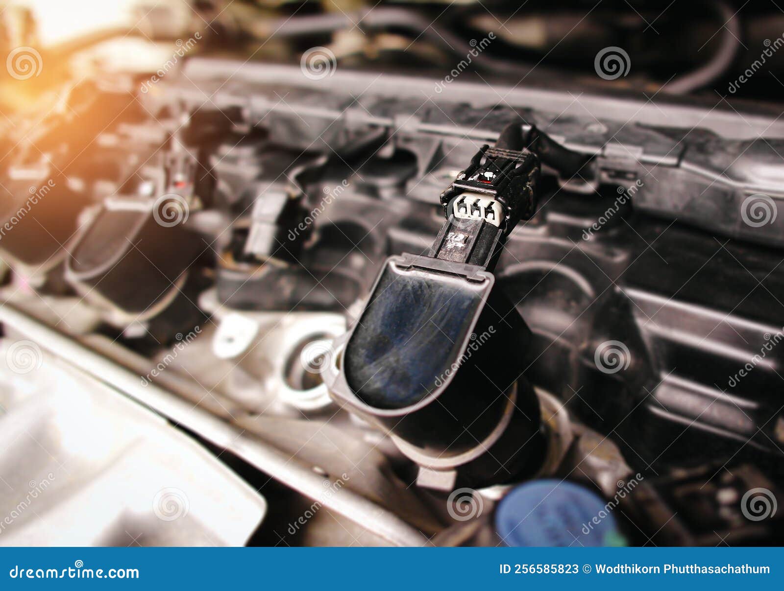 Remove Connector From Ignition Coil And Checking Spark Plug, Auto ...