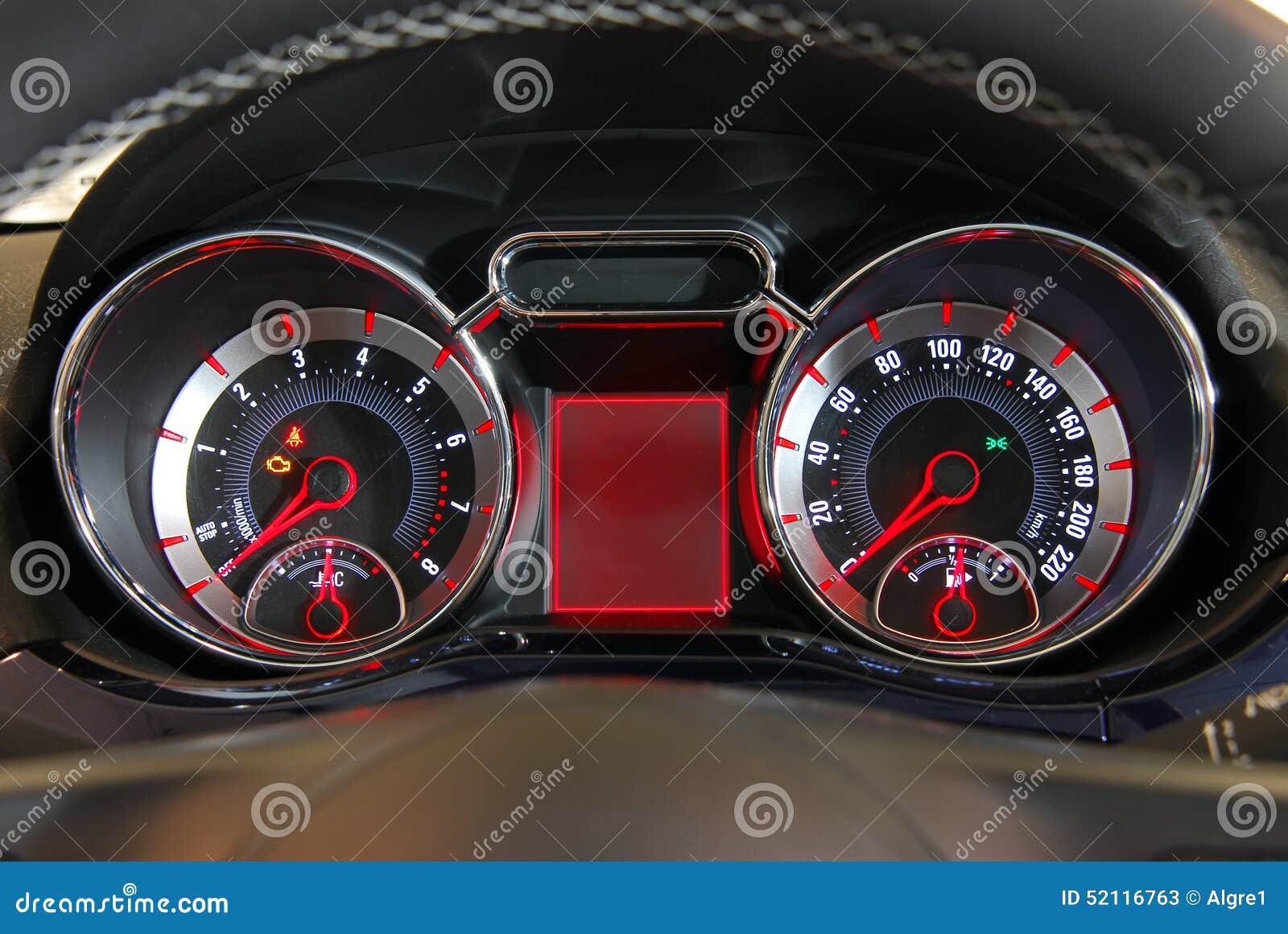 Car illuminated dashboard stock image. Image of black - 52116763