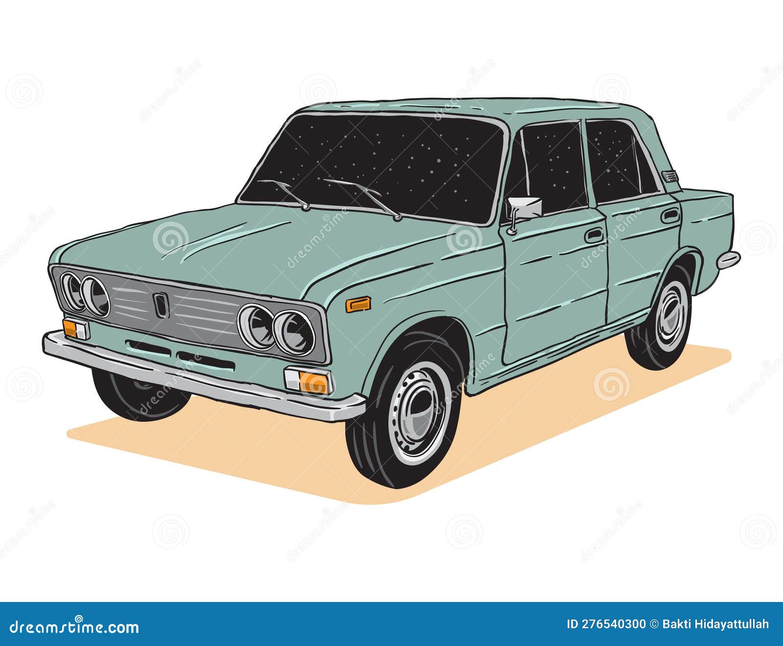 80s Car Illustration Vector Design for Vehicle Graphic Stock Vector ...