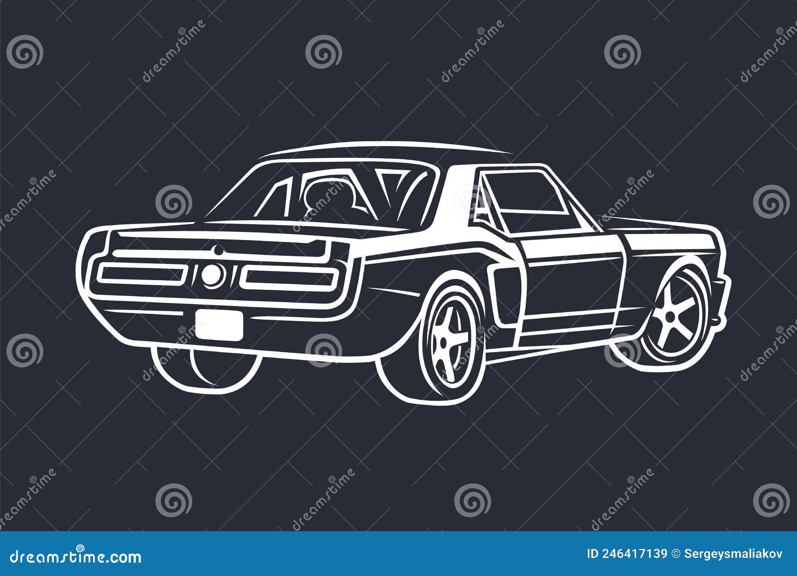 Car Illustrator. Street Racing Stock Vector - Illustration of fast ...