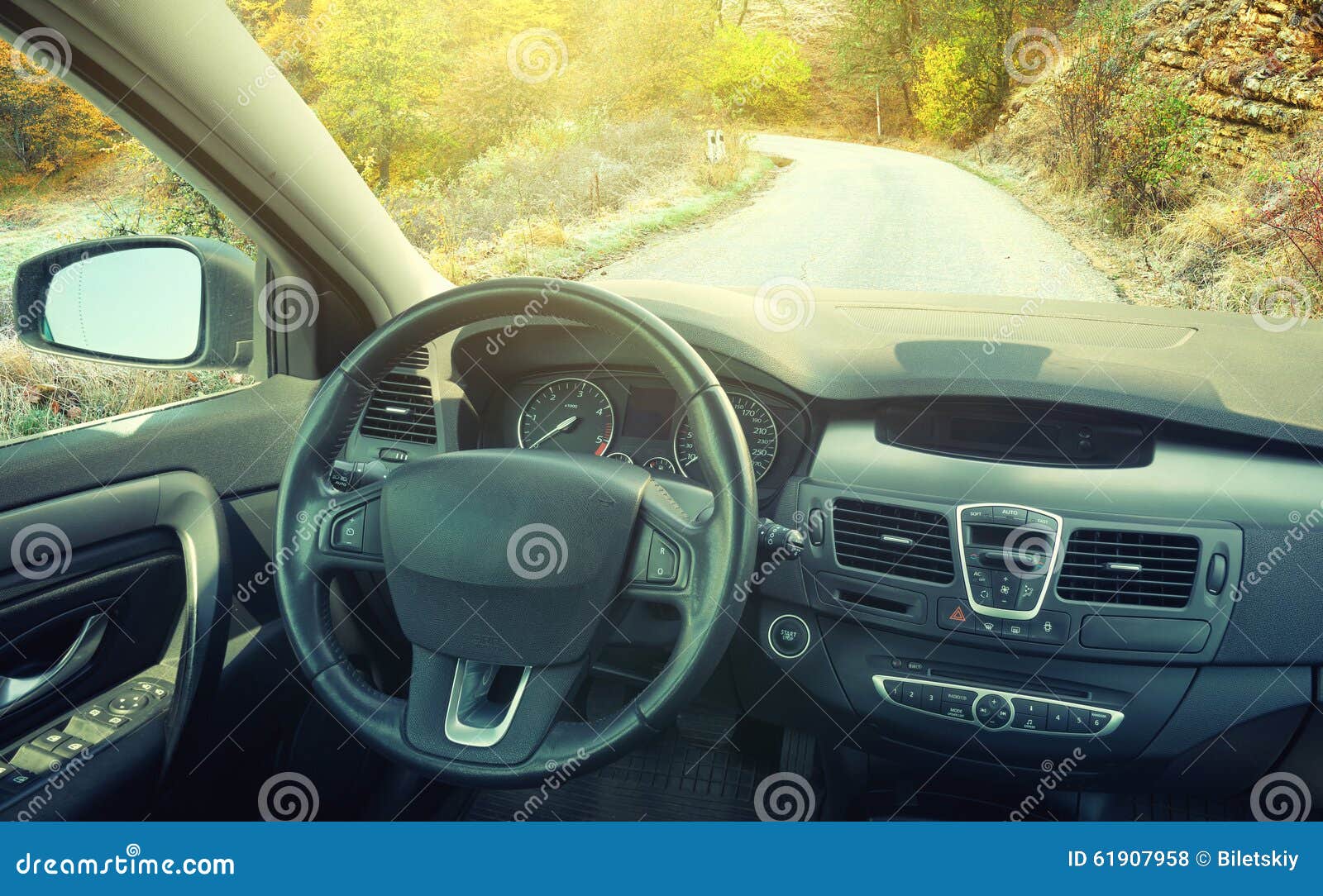 Car inside stock photo. Image of inside, control, journey - 61907958