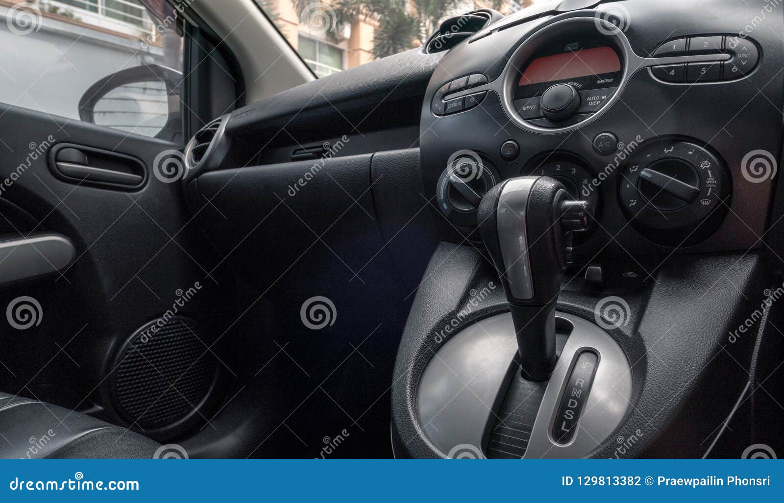 Car Inside Driver Place with Dashboard Control. Stock Photo - Image of ...