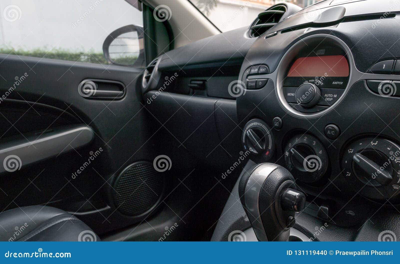 Car Inside Driver Place with Dashboard Control. Stock Photo - Image of ...