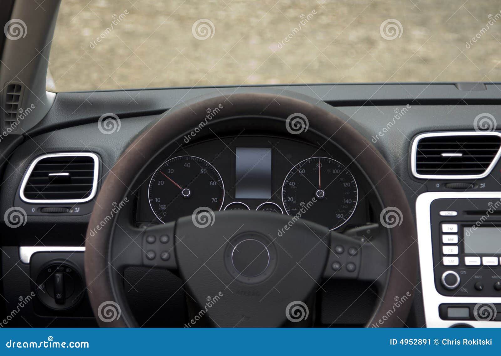 Car Instrument Cluster stock image. Image of vents, windshield - 4952891