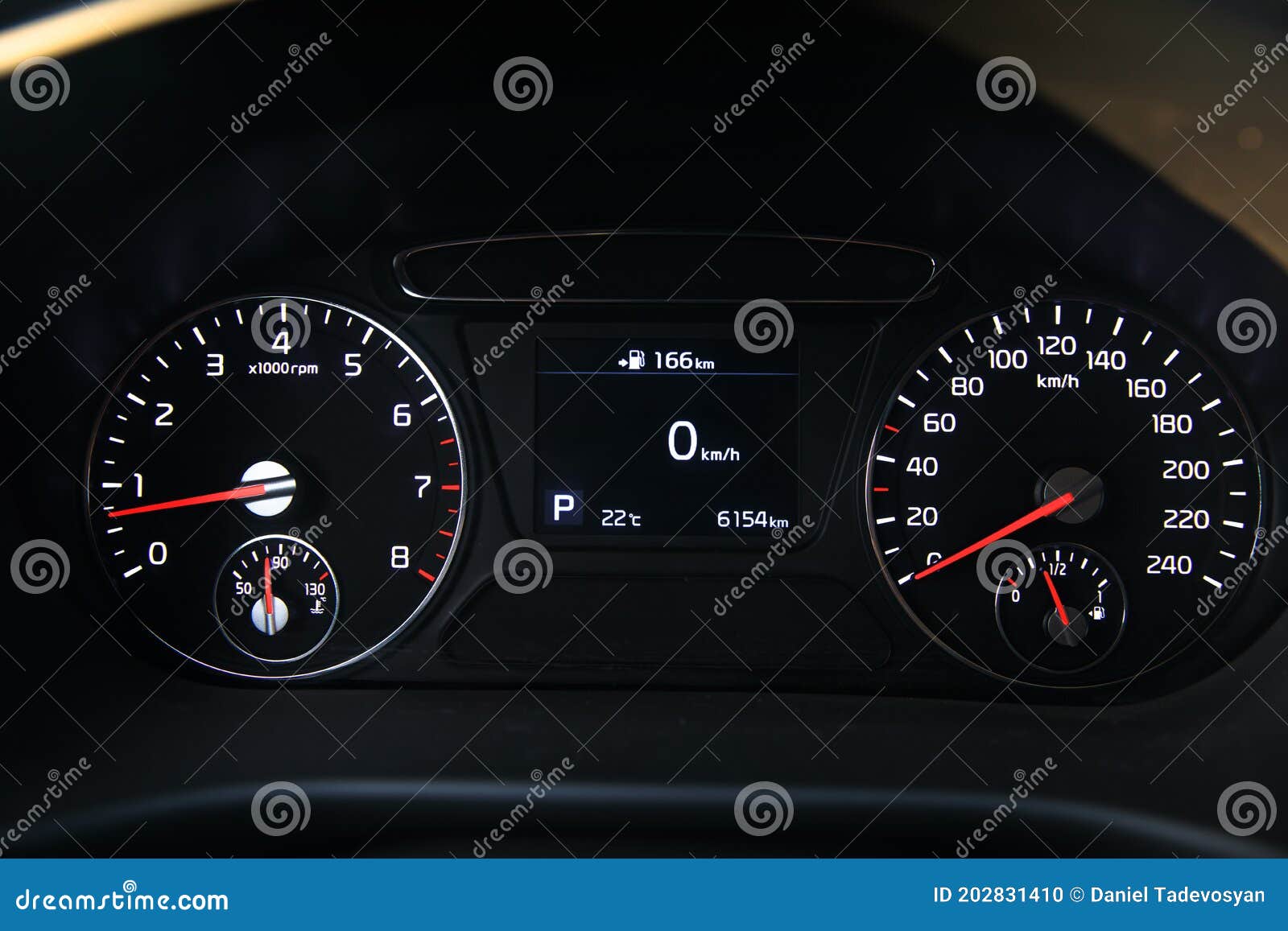 Car instrument panel stock photo. Image of fast, light - 202831410