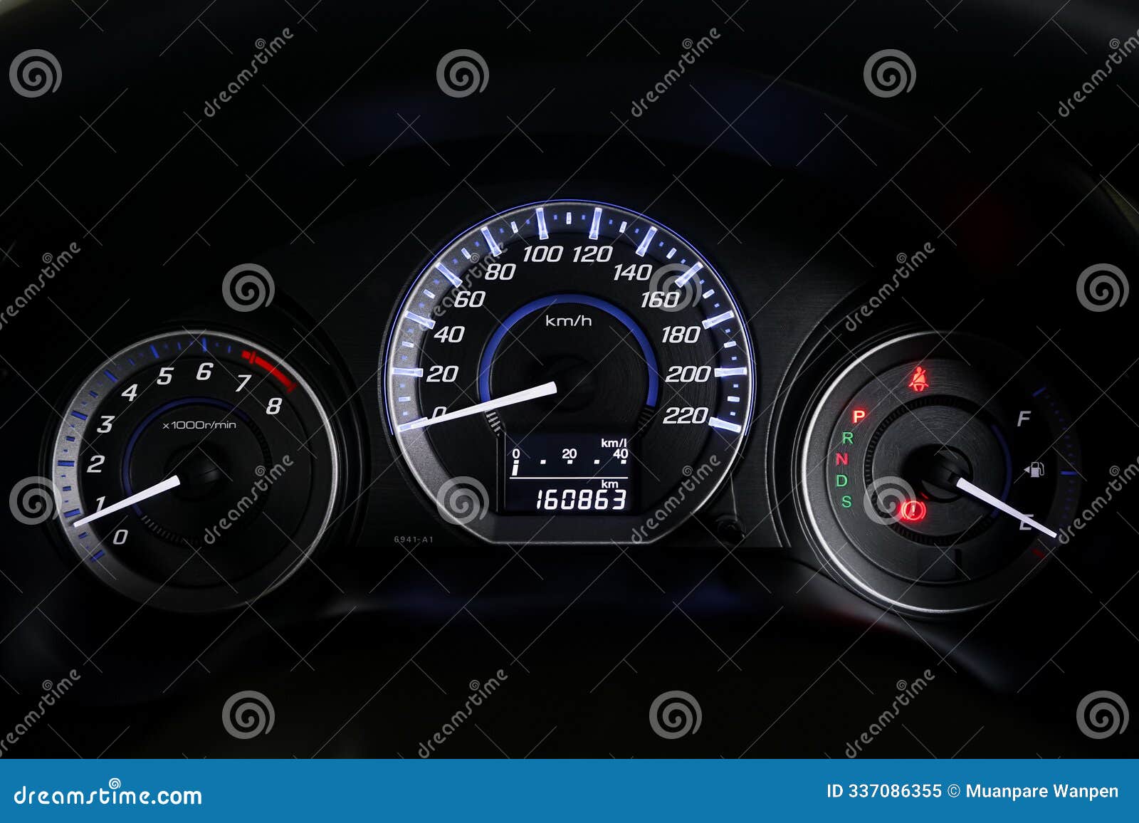 Car? Speed Motor of? Night, Car? Dashboard? Modern? Automobile Control ...