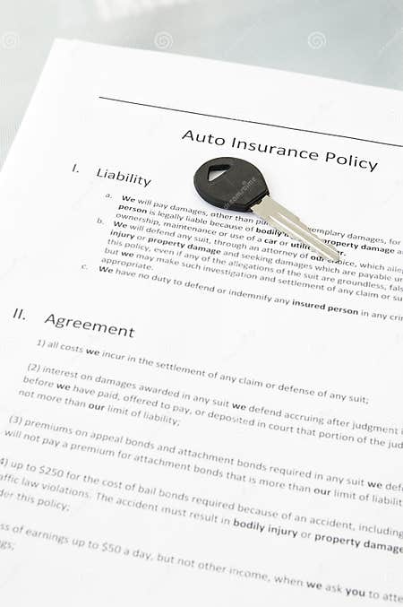 Car insurance stock image. Image of paper, auto, accident - 18979091
