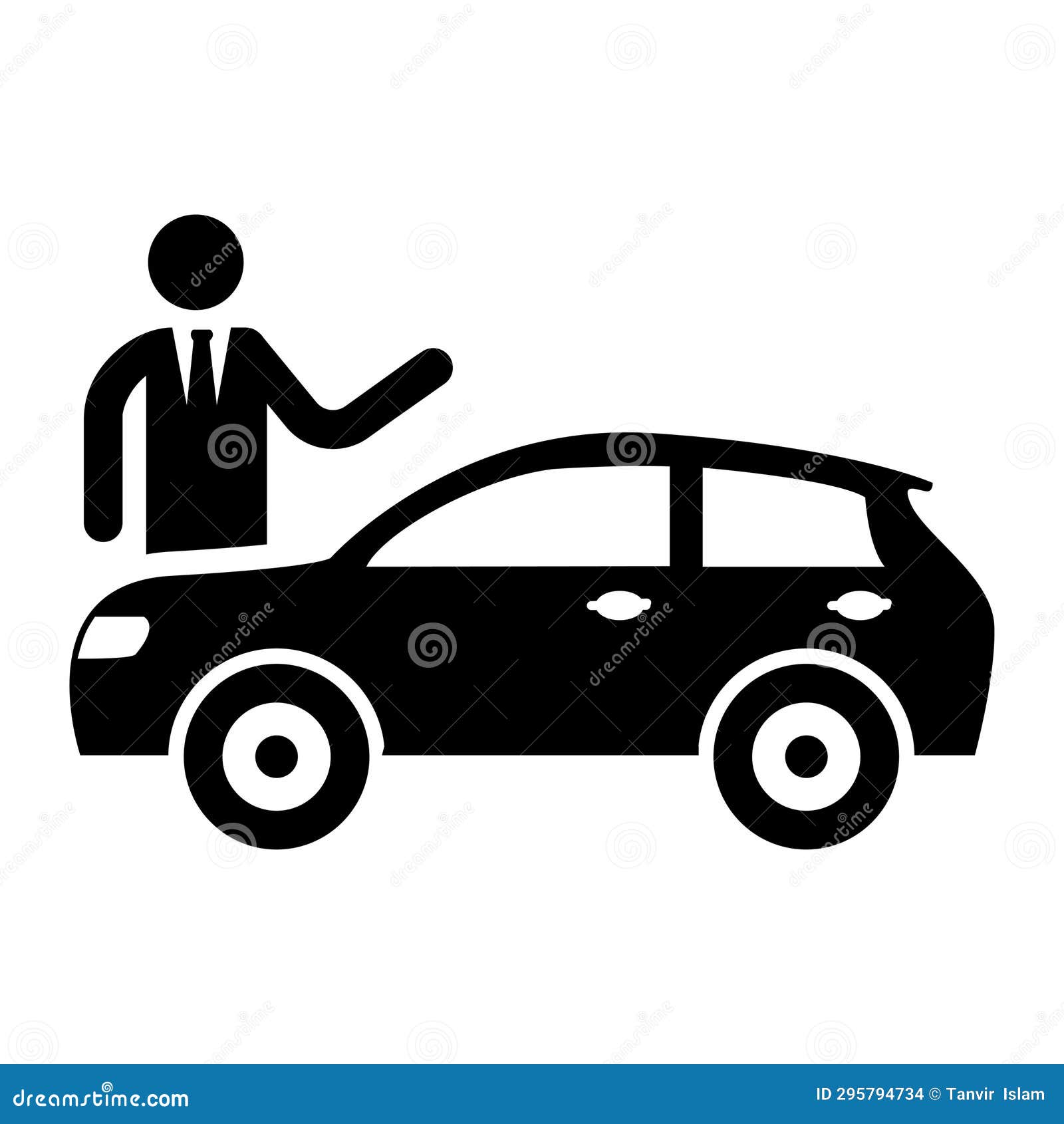 Car Insurance Agent Icon stock vector. Illustration of purchase - 295794734
