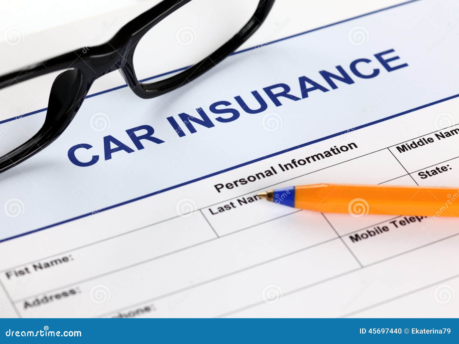 Car insurance stock photo. Image of word, text, insurance - 45697440