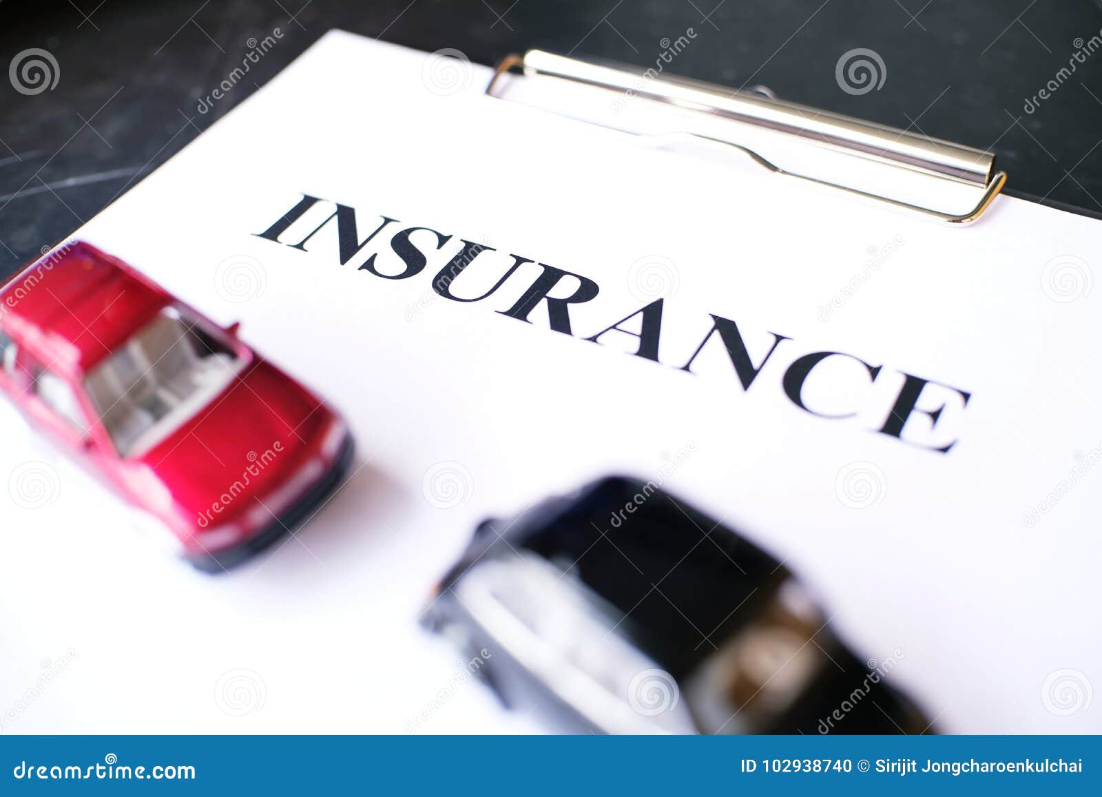 Car Insurance Concept with Policy. Stock Illustration - Illustration of ...