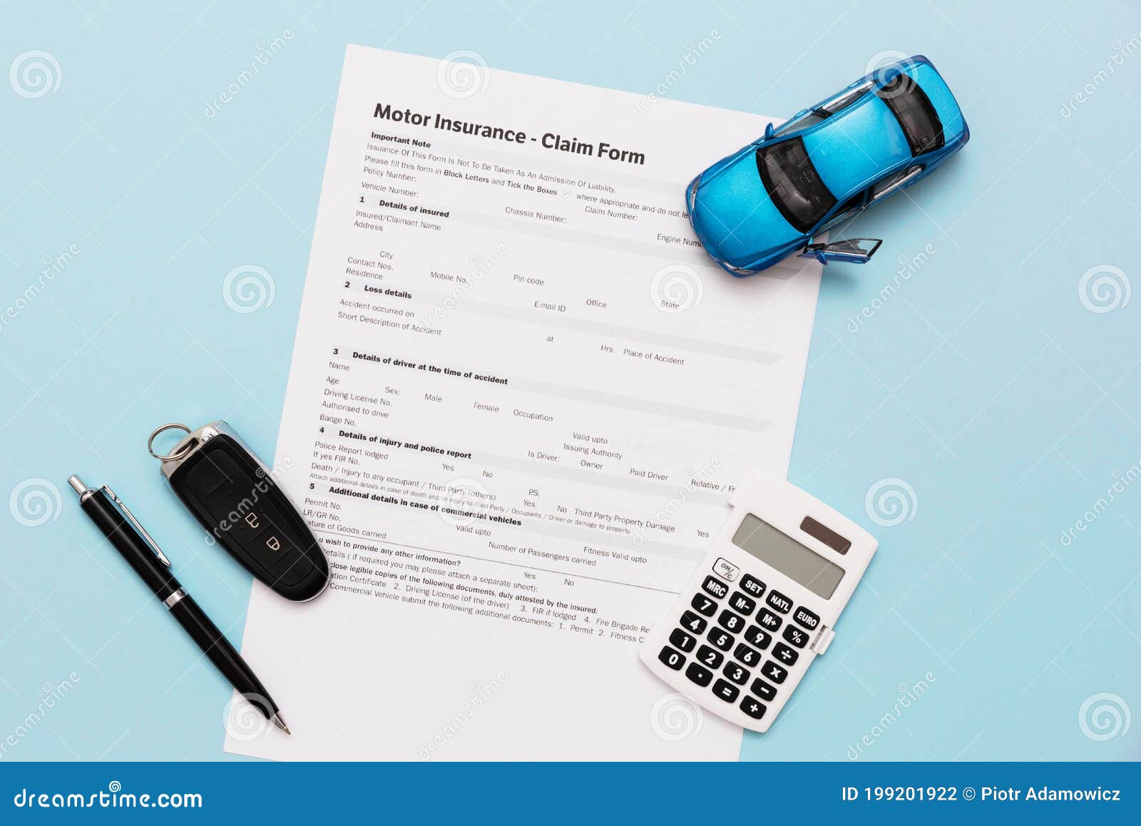 Car Insurance, Insurance Contract and Car Keys Stock Photo - Image of ...