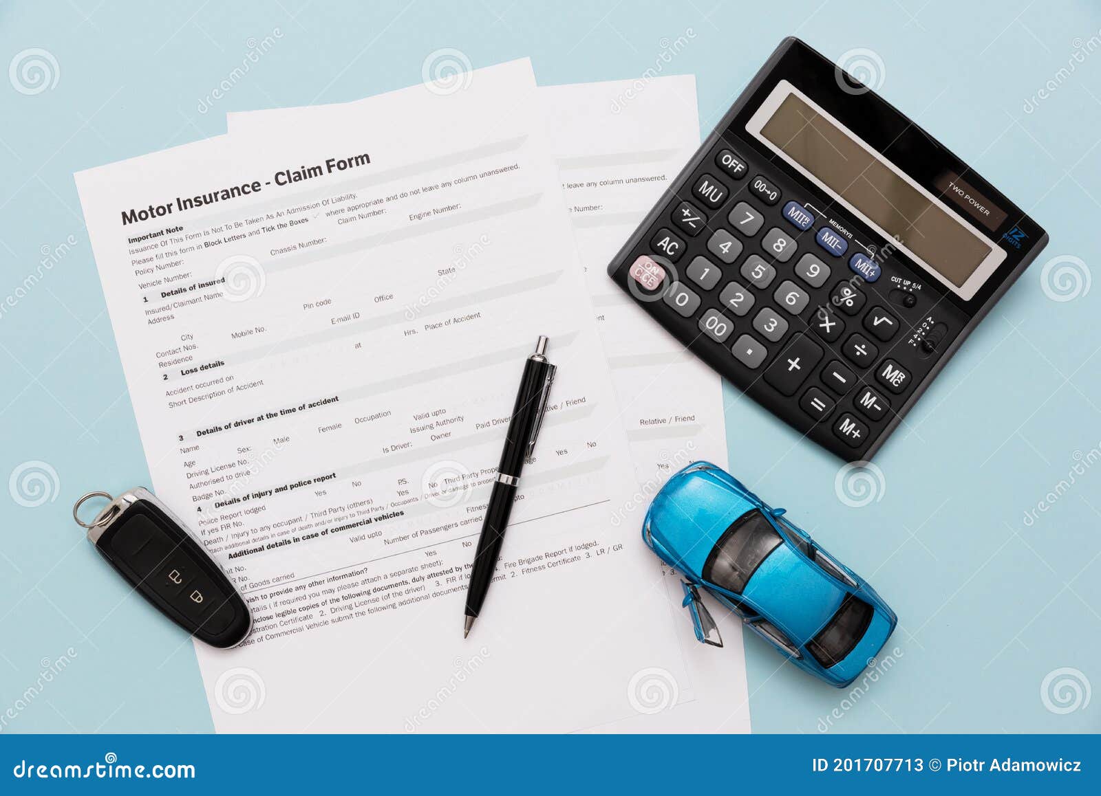 Car Insurance, Insurance Contract and Car Keys Stock Image - Image of ...