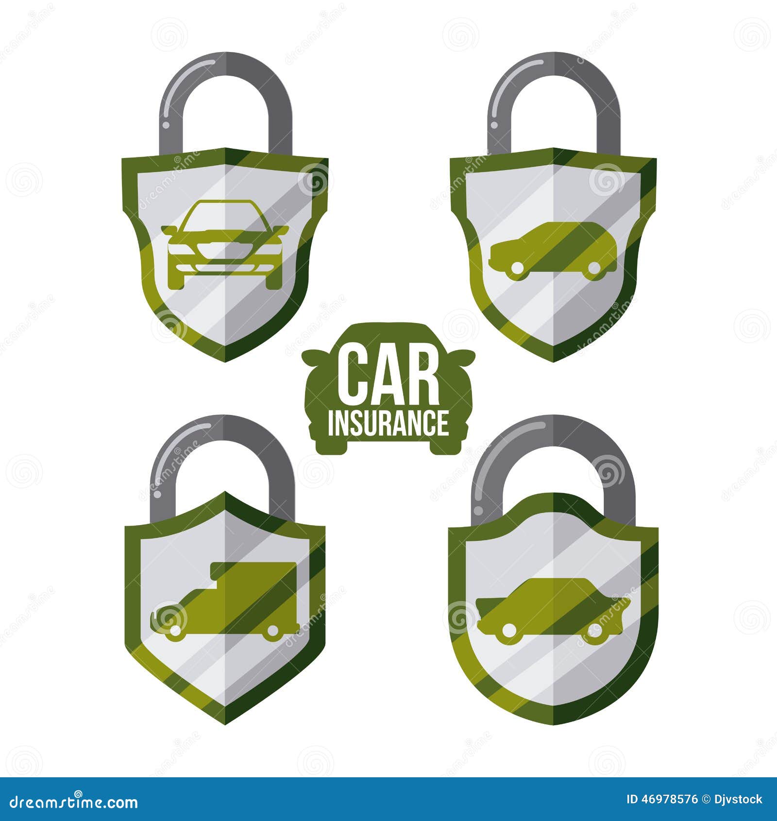 Car insurance design stock vector. Illustration of types - 46978576
