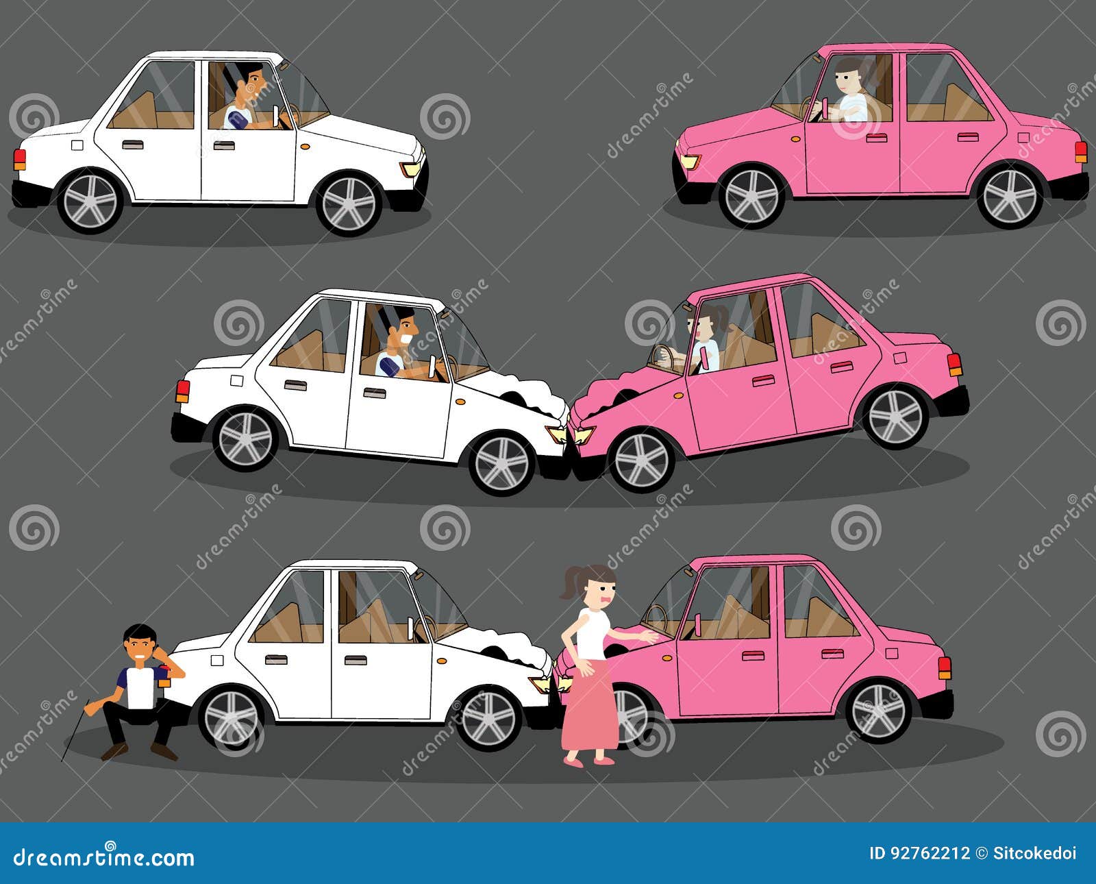 Car insurance design, stock vector. Illustration of driving - 92762212