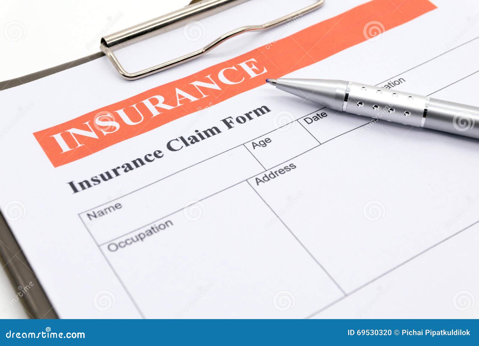 Car insurance form stock photo. Image of document, paper - 69530320