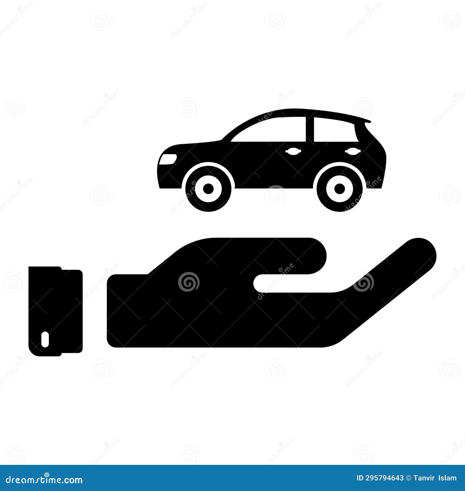 Car Insurance Icon stock illustration. Illustration of vehicle - 295794643