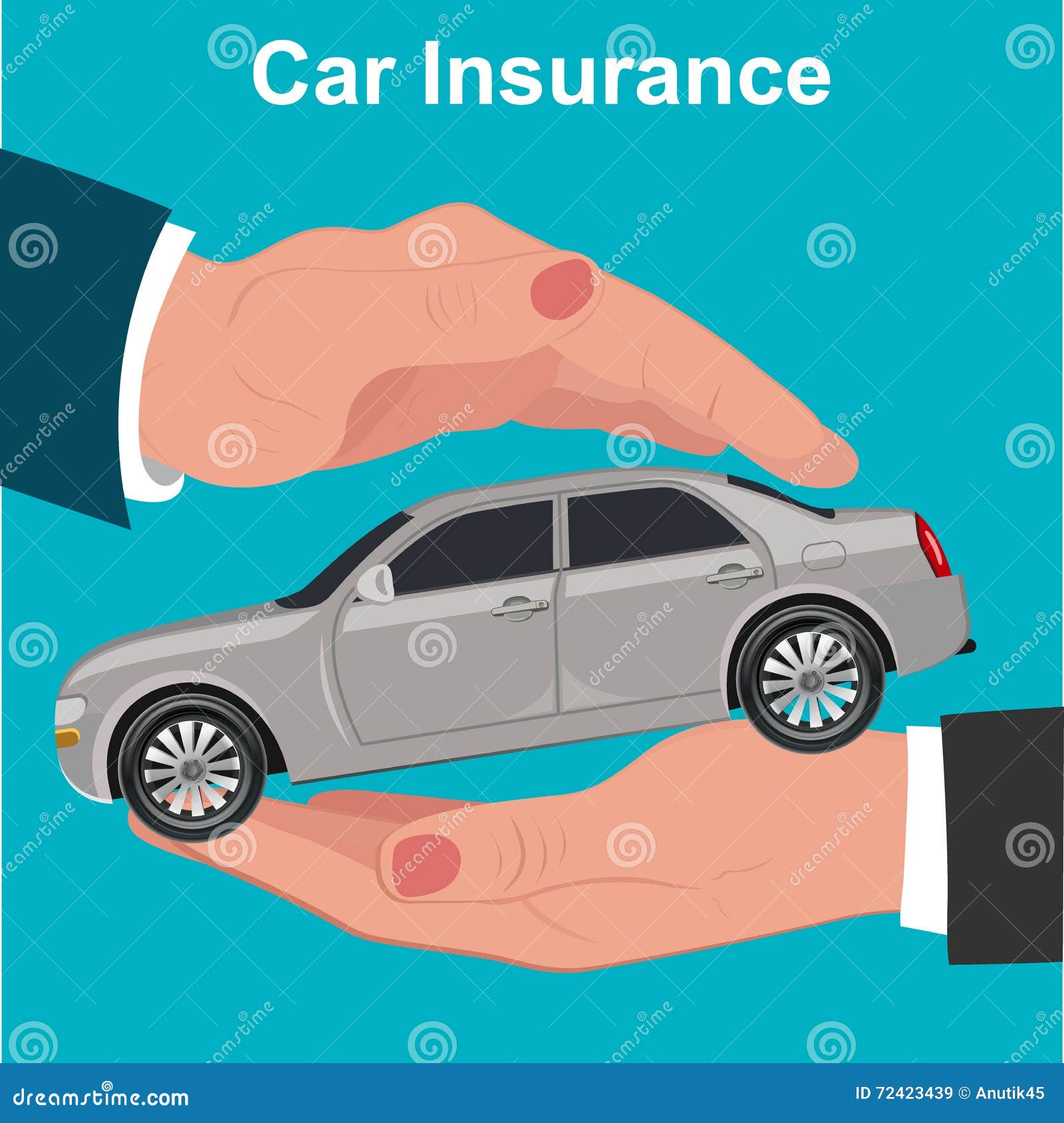 Car Insurance, Protection Concept, Vector Illustration Stock Vector ...