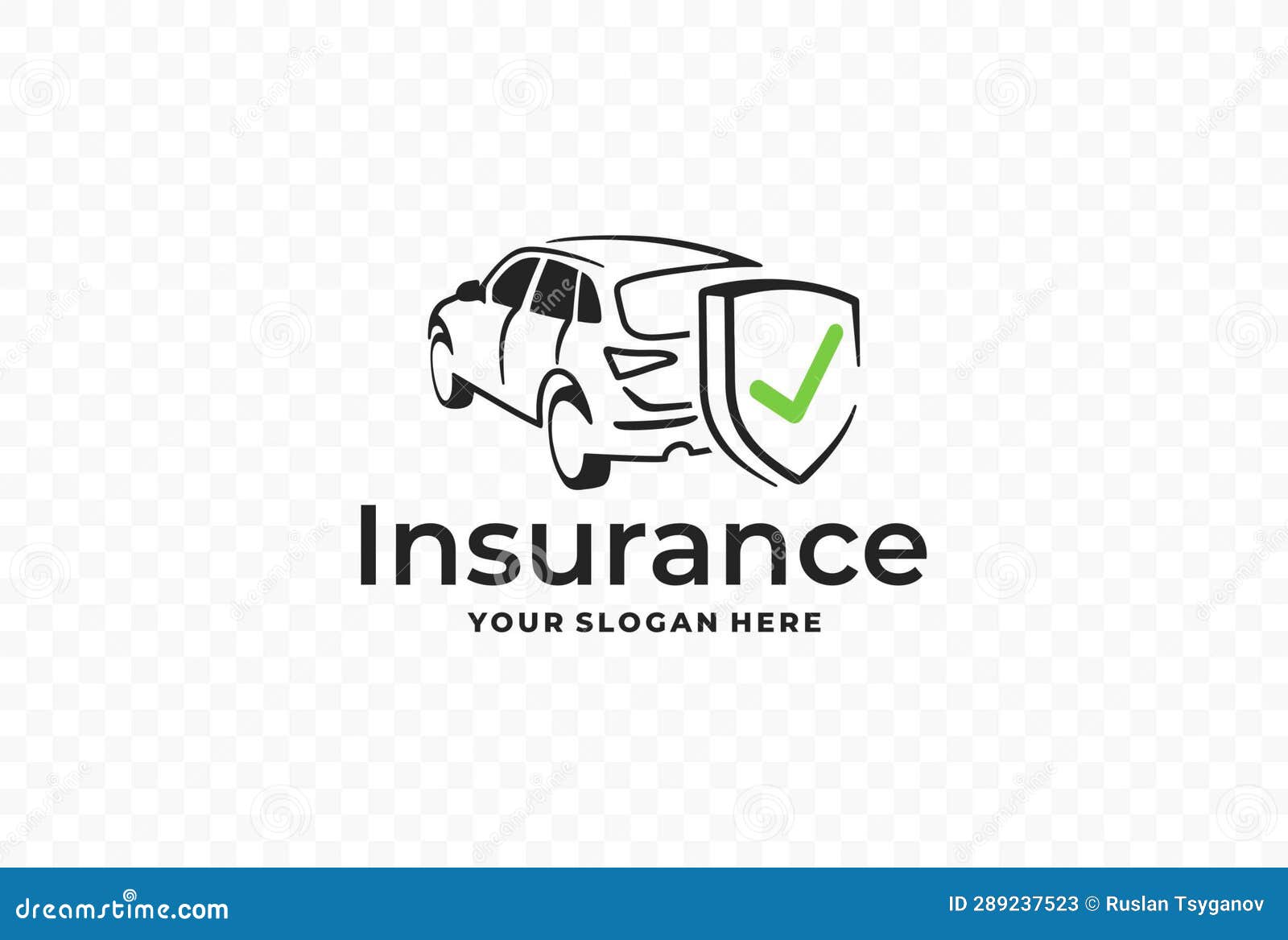 Car Insurance and Safety Assurance Logo Design. Car with Shield and ...