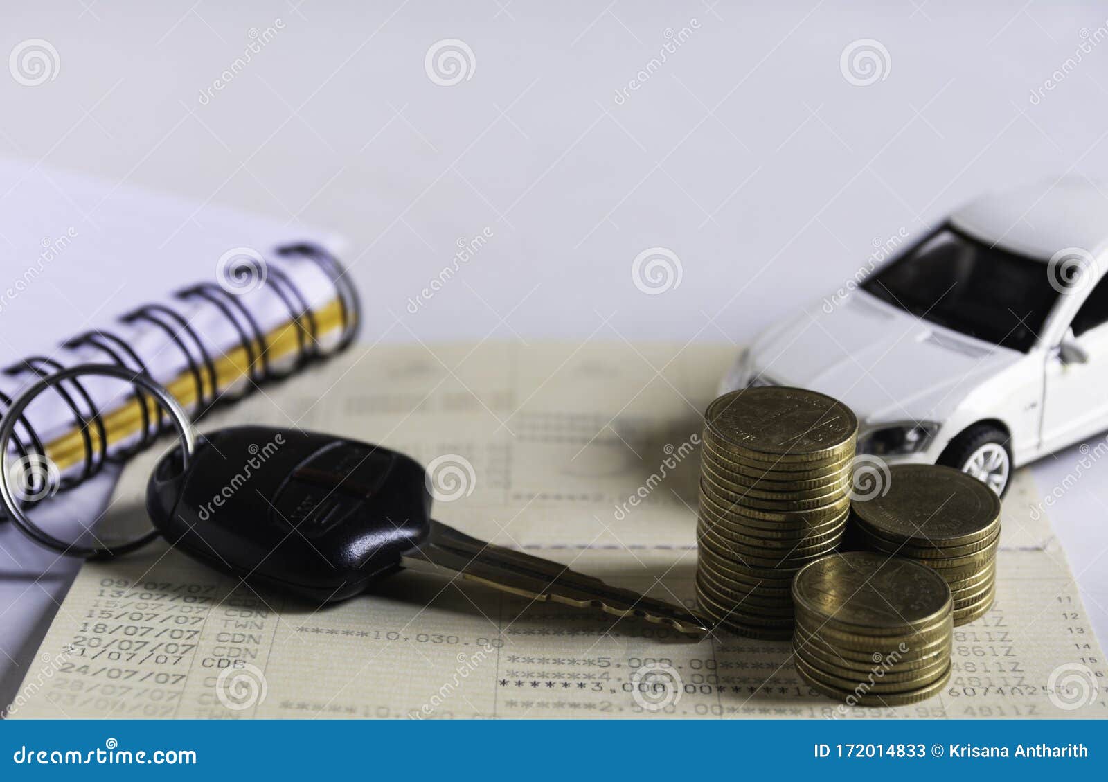 Car Insurance and Car Service. Accounting and Financial Concept Stock ...