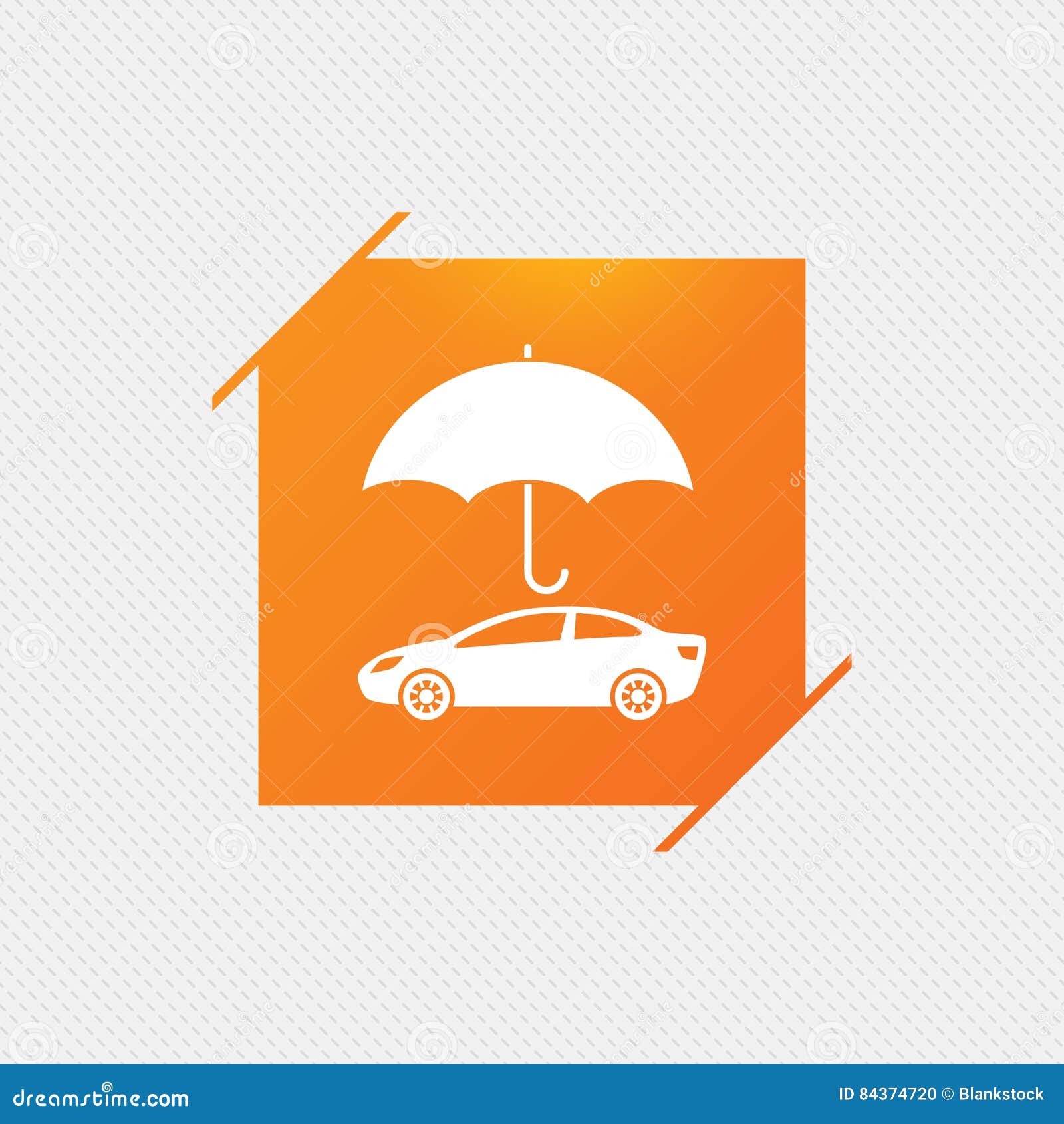 Car Insurance Sign Icon. Protection Symbol Stock Vector - Illustration ...