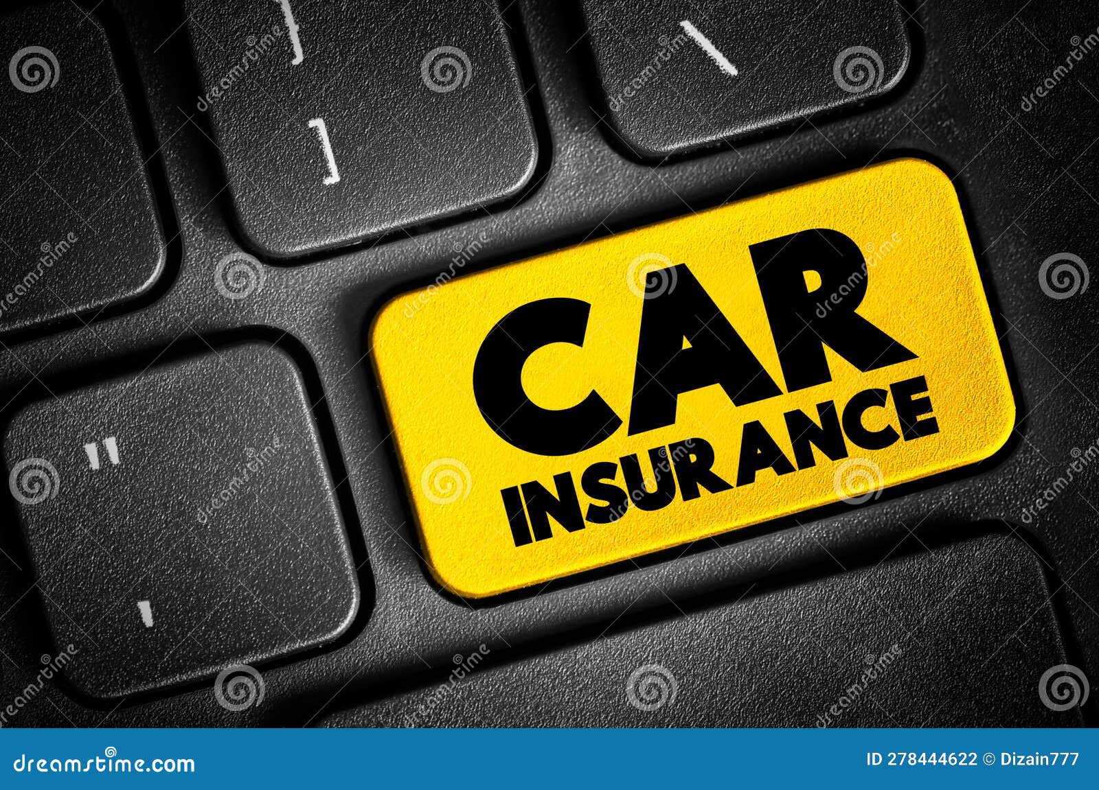 Car Insurance Text Button on Keyboard, Concept Background Stock Photo ...