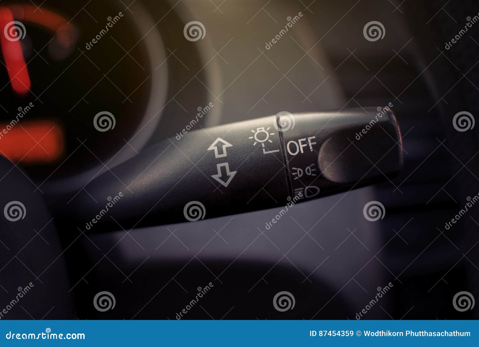 Car Integrated Switch Toggle. Stock Image - Image of headlight, sign ...