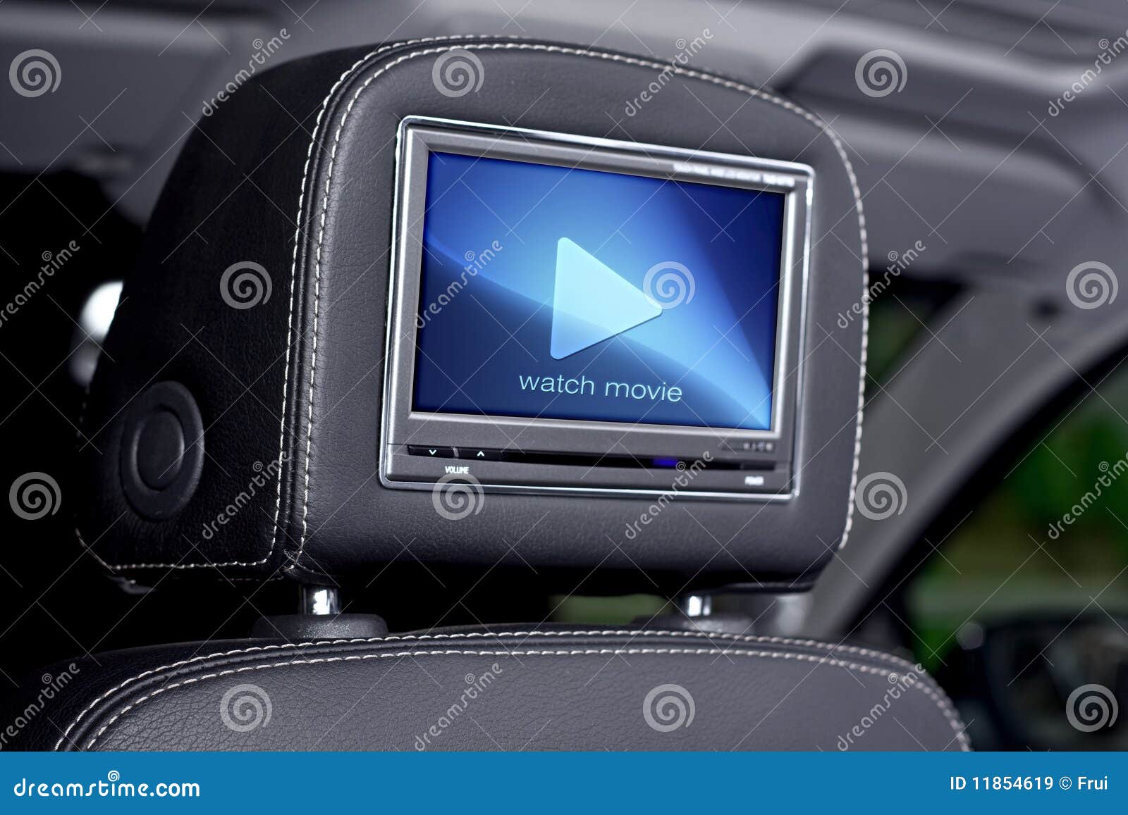 Car interior stock image. Image of entertainment, electronics - 11854619