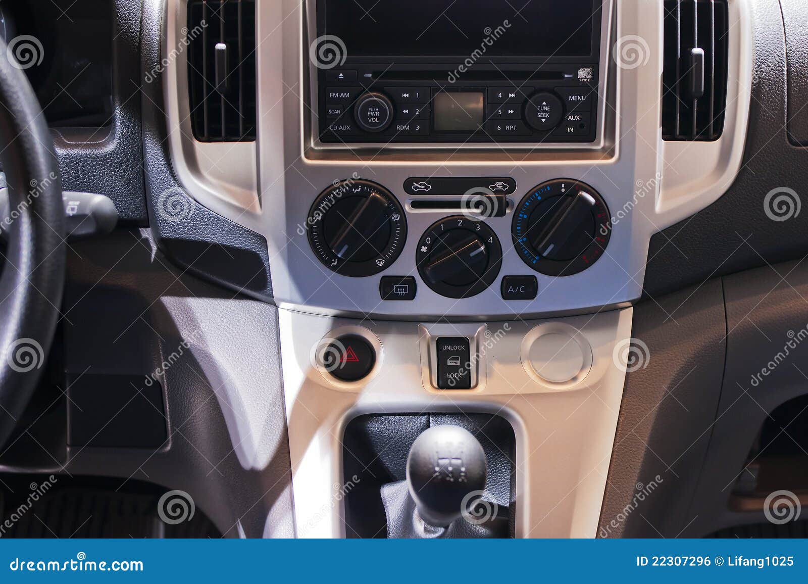 Car interior stock photo. Image of close, panel, dash - 22307296