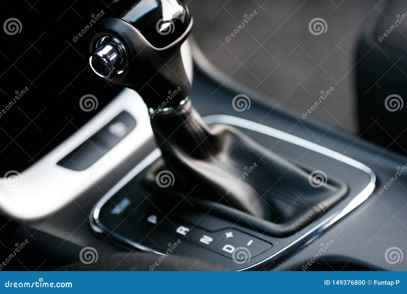 Car Interior. Automatic Transmission Gear Shift Stock Photo - Image of ...