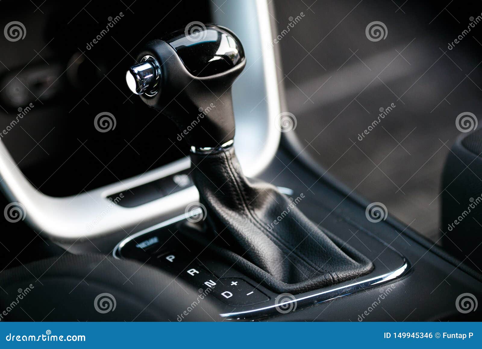 Car Interior. Automatic Transmission Gear Shift Stock Photo - Image of ...