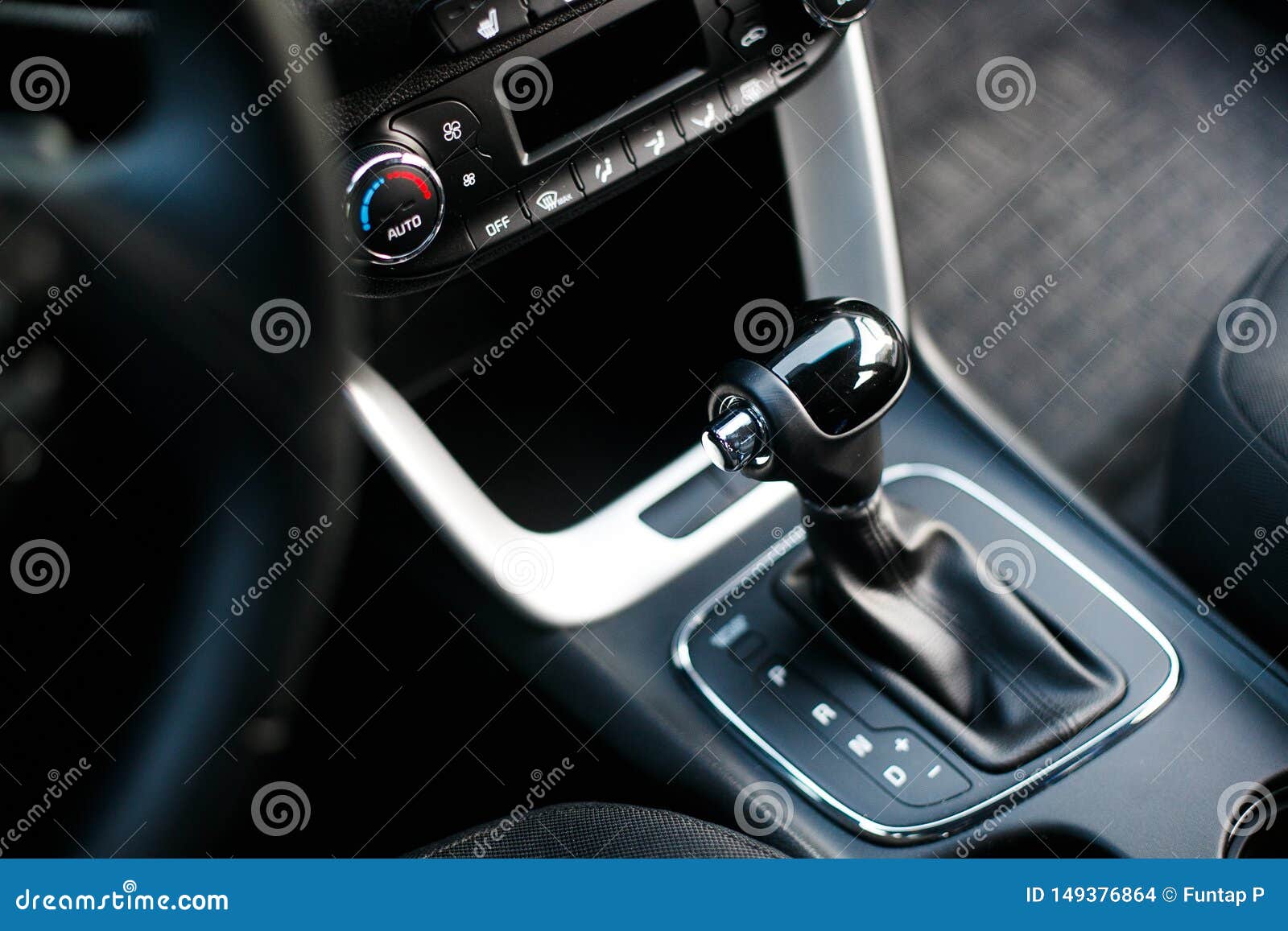 Car Interior. Automatic Transmission Gear Shift Stock Photo - Image of ...