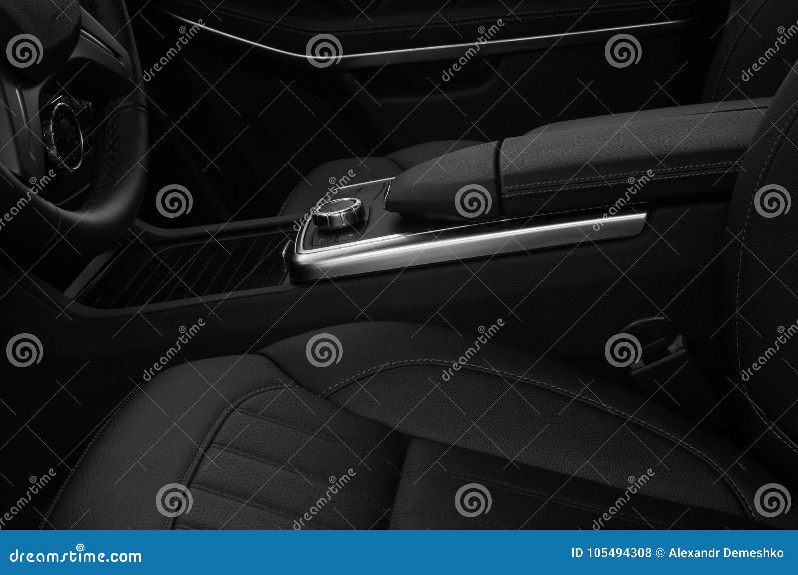 Car interior background. stock photo. Image of button - 105494308