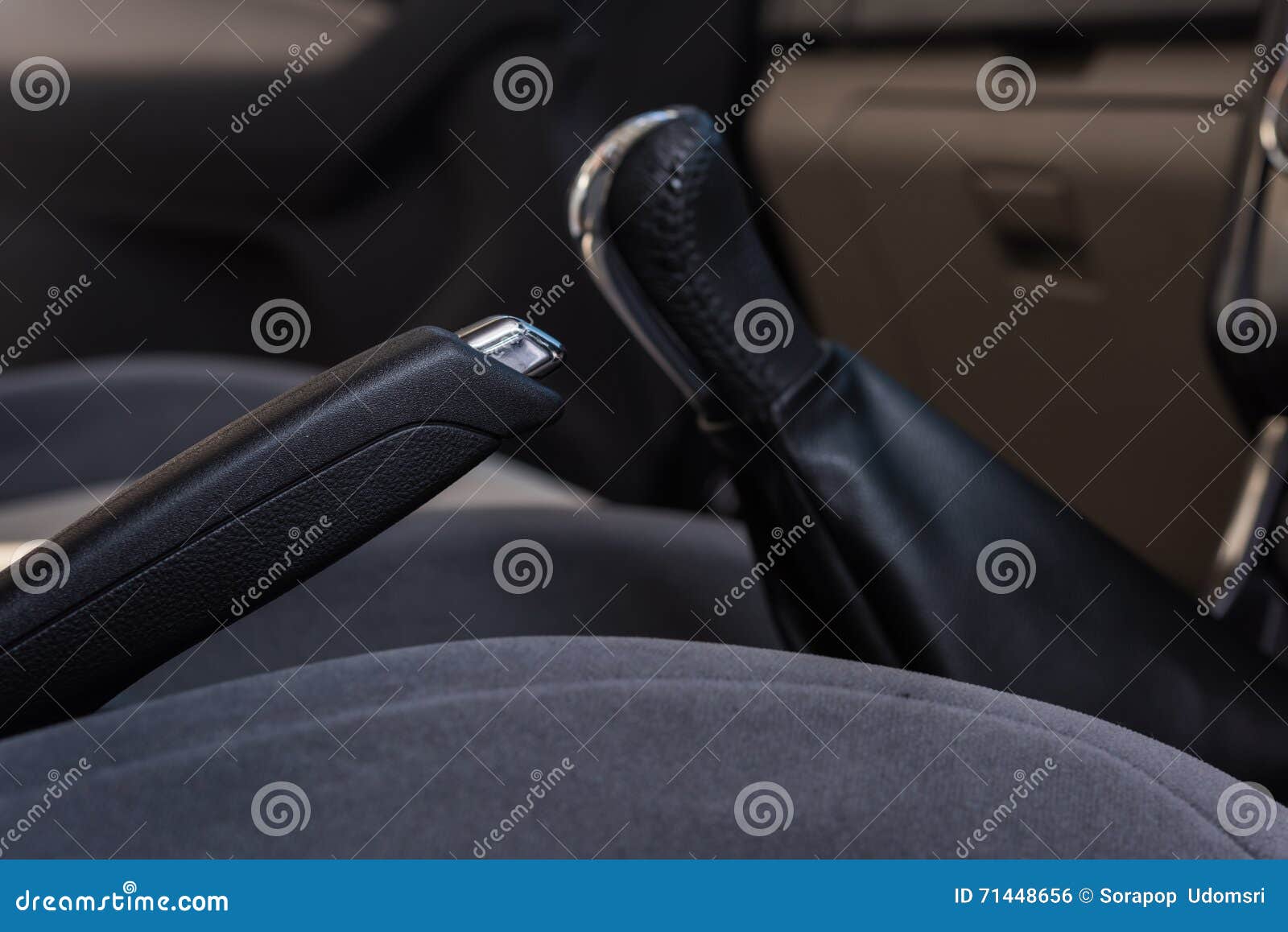 Car interior brake hand stock photo. Image of speed, black - 71448656