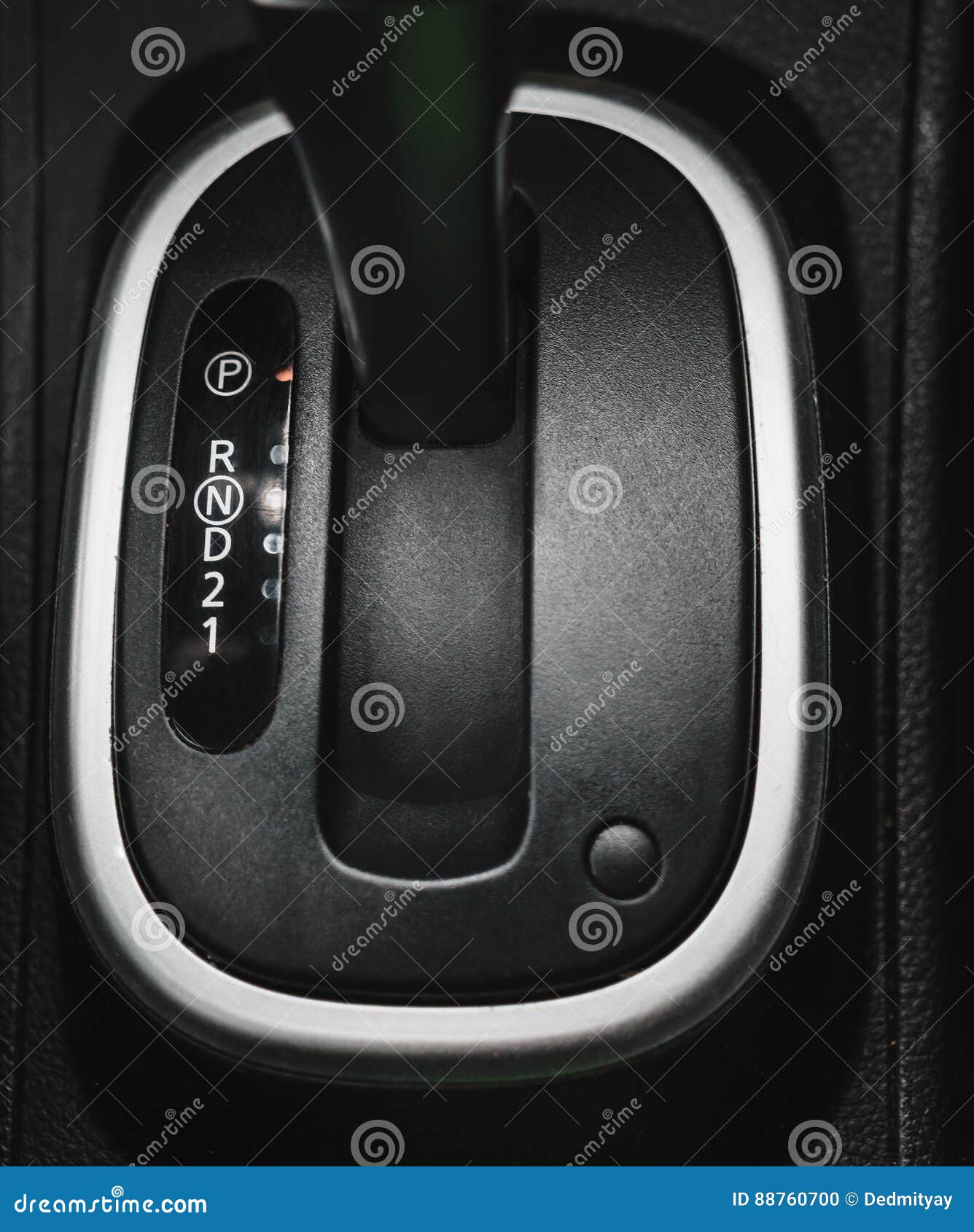 Car Interior. Close Up of Automatic Transmission in Car Stock Photo ...