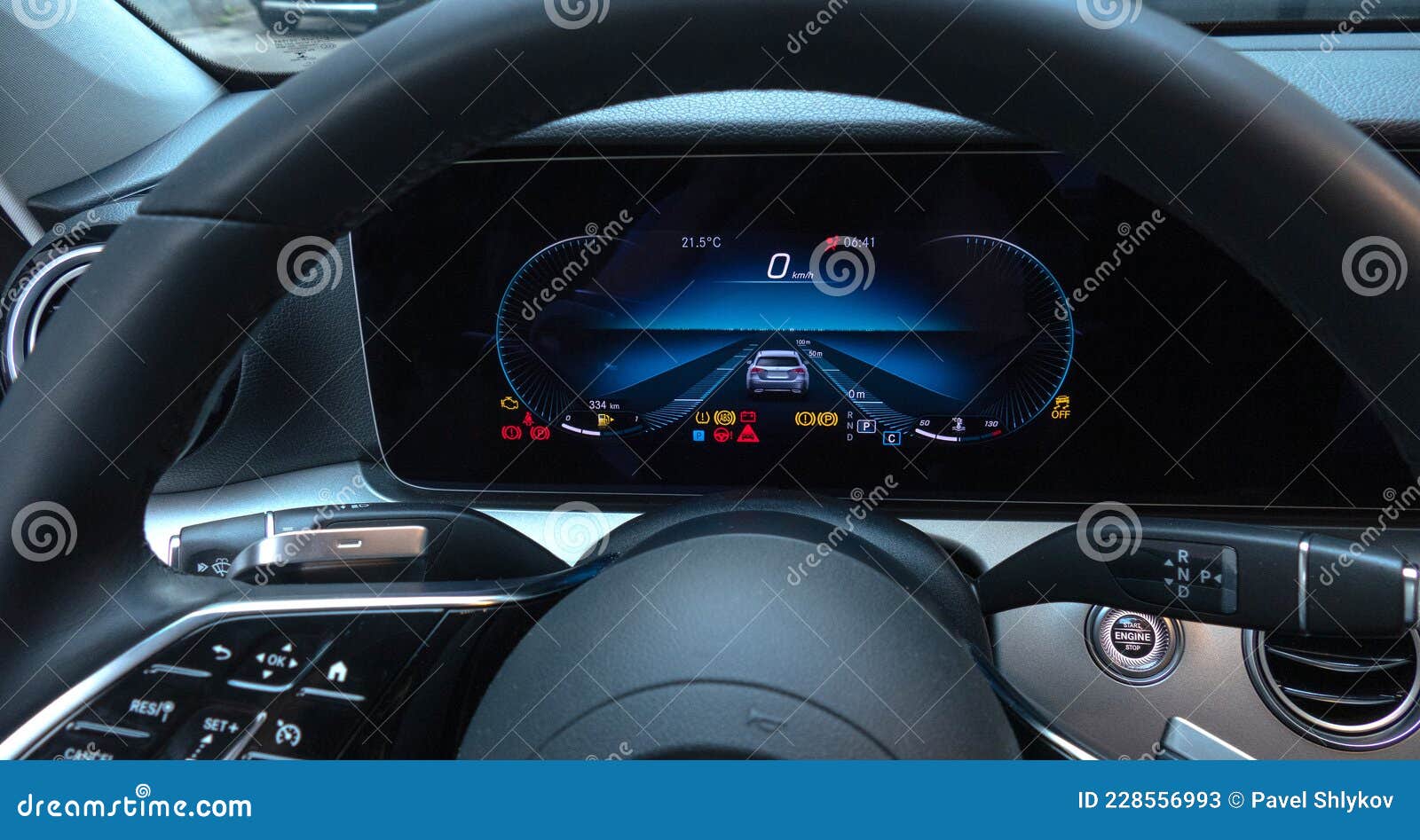 Dashboard Display Showing Hybrid Charging On A 2021 Toyota Corolla ...