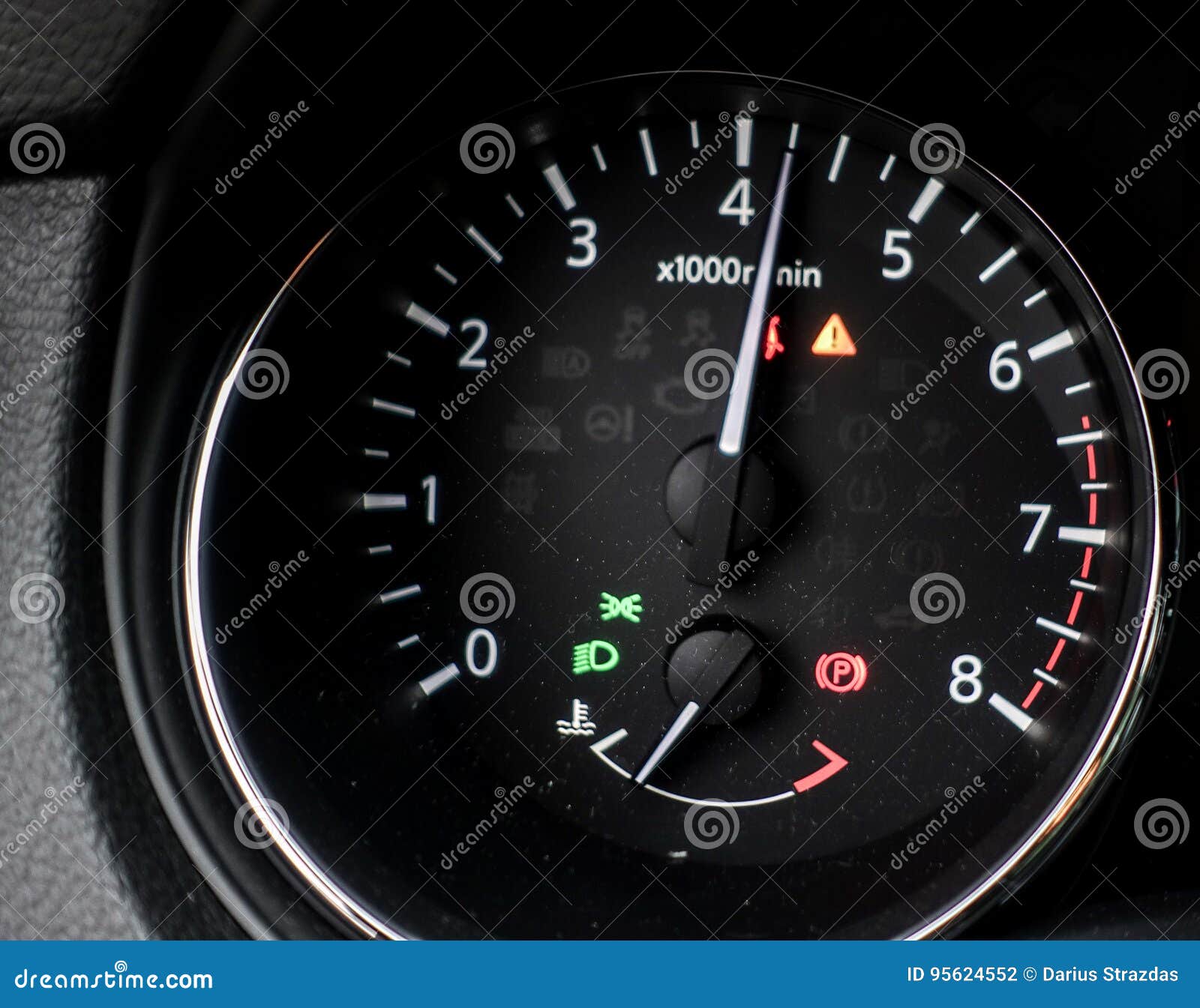 Car Interior Detail Engine Speed Stock Photo - Image of transportation ...