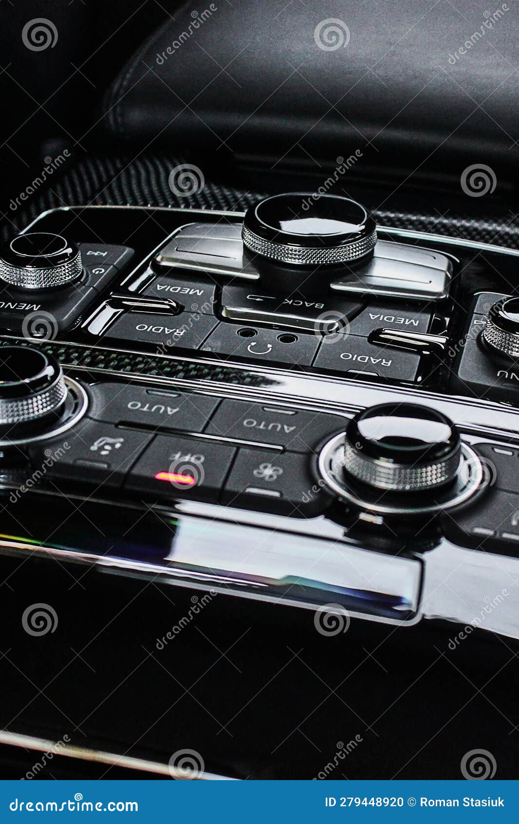 View of the Interior of a Modern Automobile Showing the Dashboard. Car ...