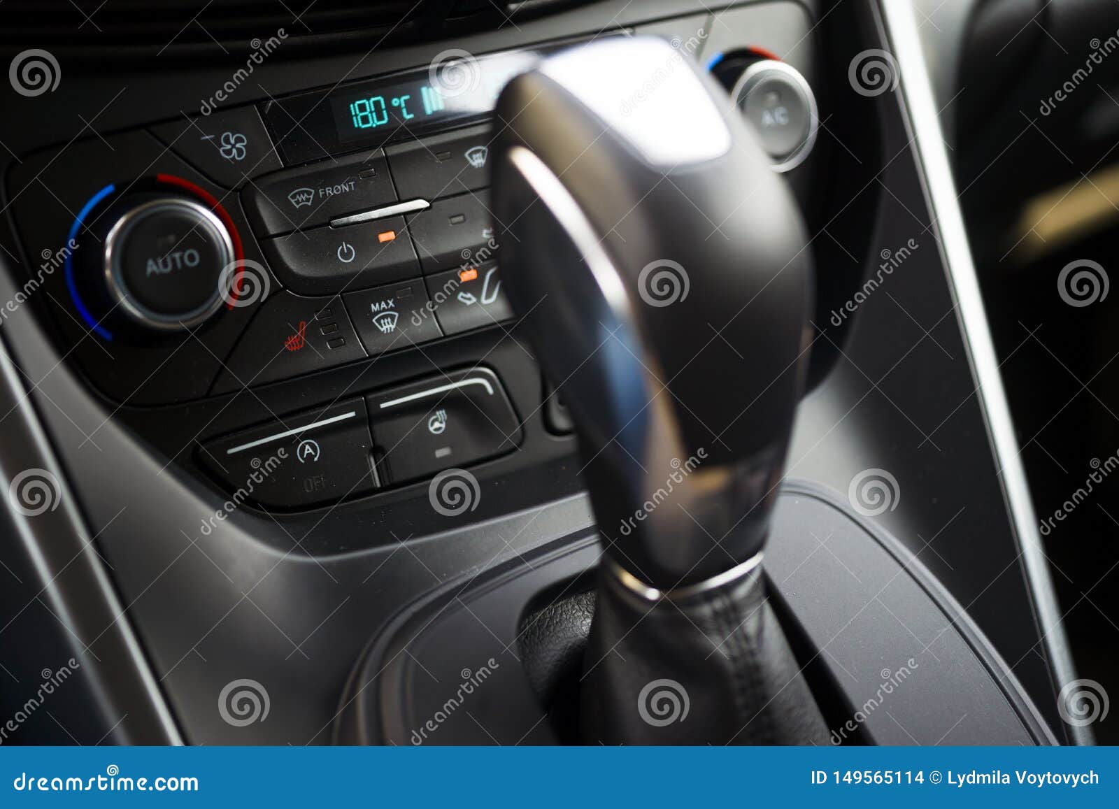 Car Interior Driver Side View. Modern Car Interior Design Stock Photo ...